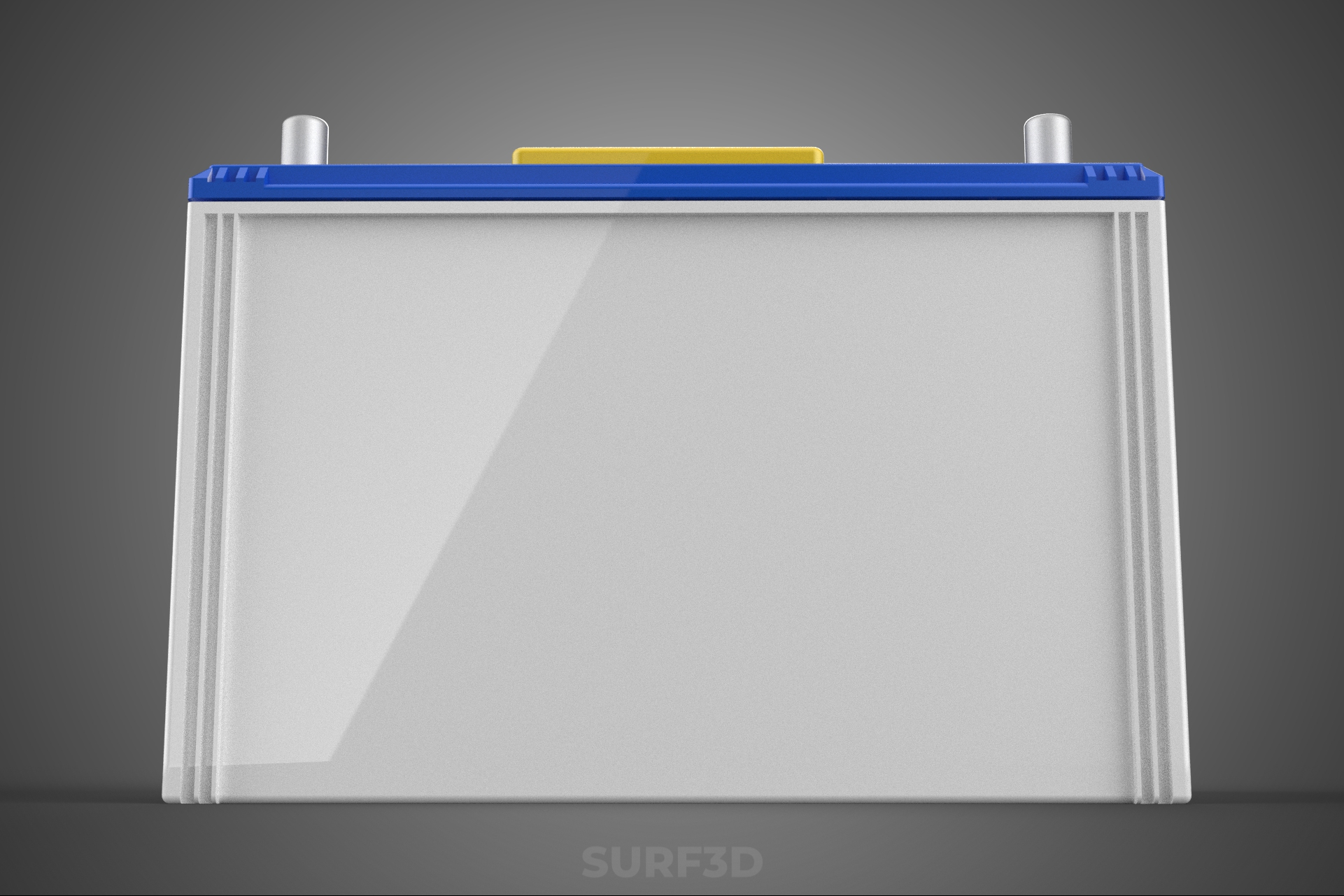 Modello 3D STANDARD BLU BIANCO ACCU BATTERIA ACCUMULATORE VEICOLO VOLT ...