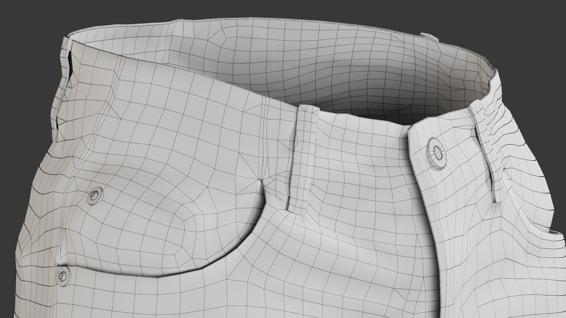 3D mesh women s jean model - TurboSquid 1660405