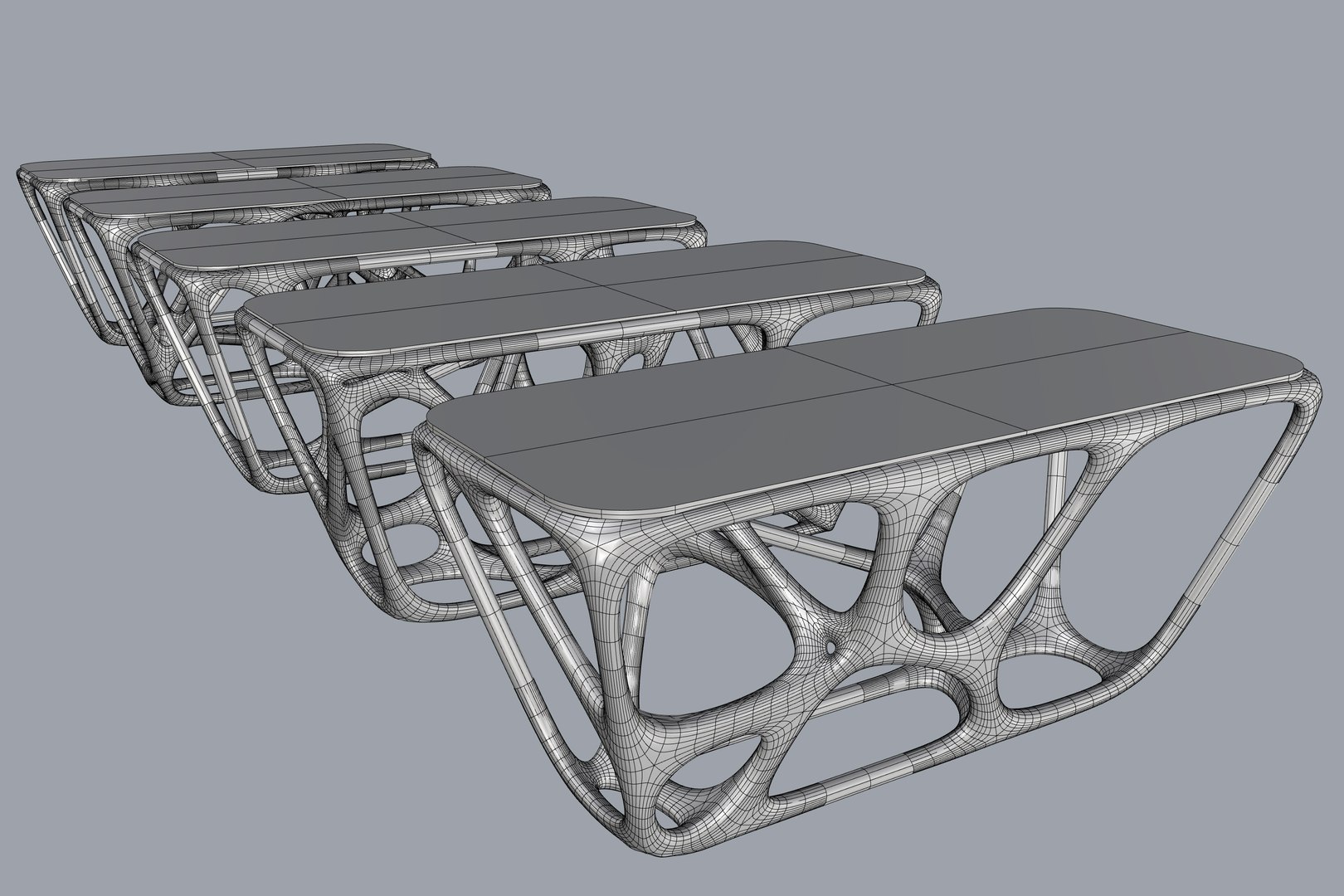 3D Skeleton Steel Tables - TurboSquid 1963166
