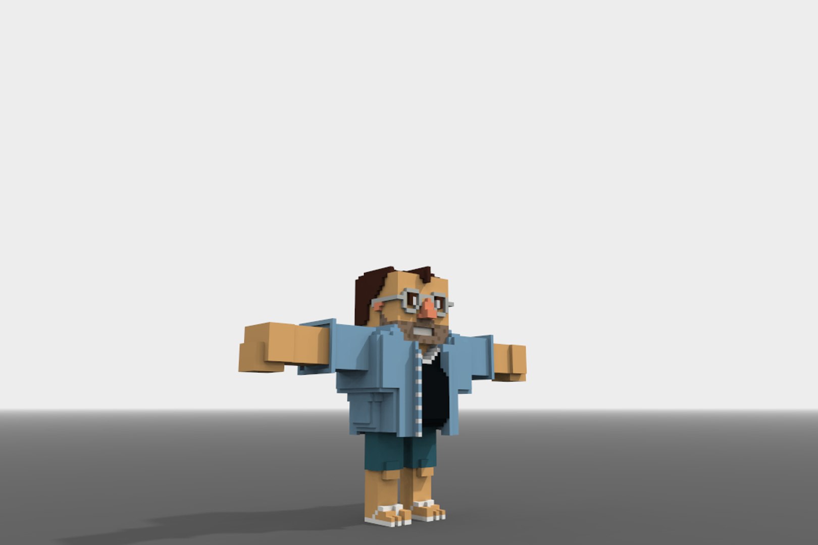 Voxel Man 3D Model - TurboSquid 1309053