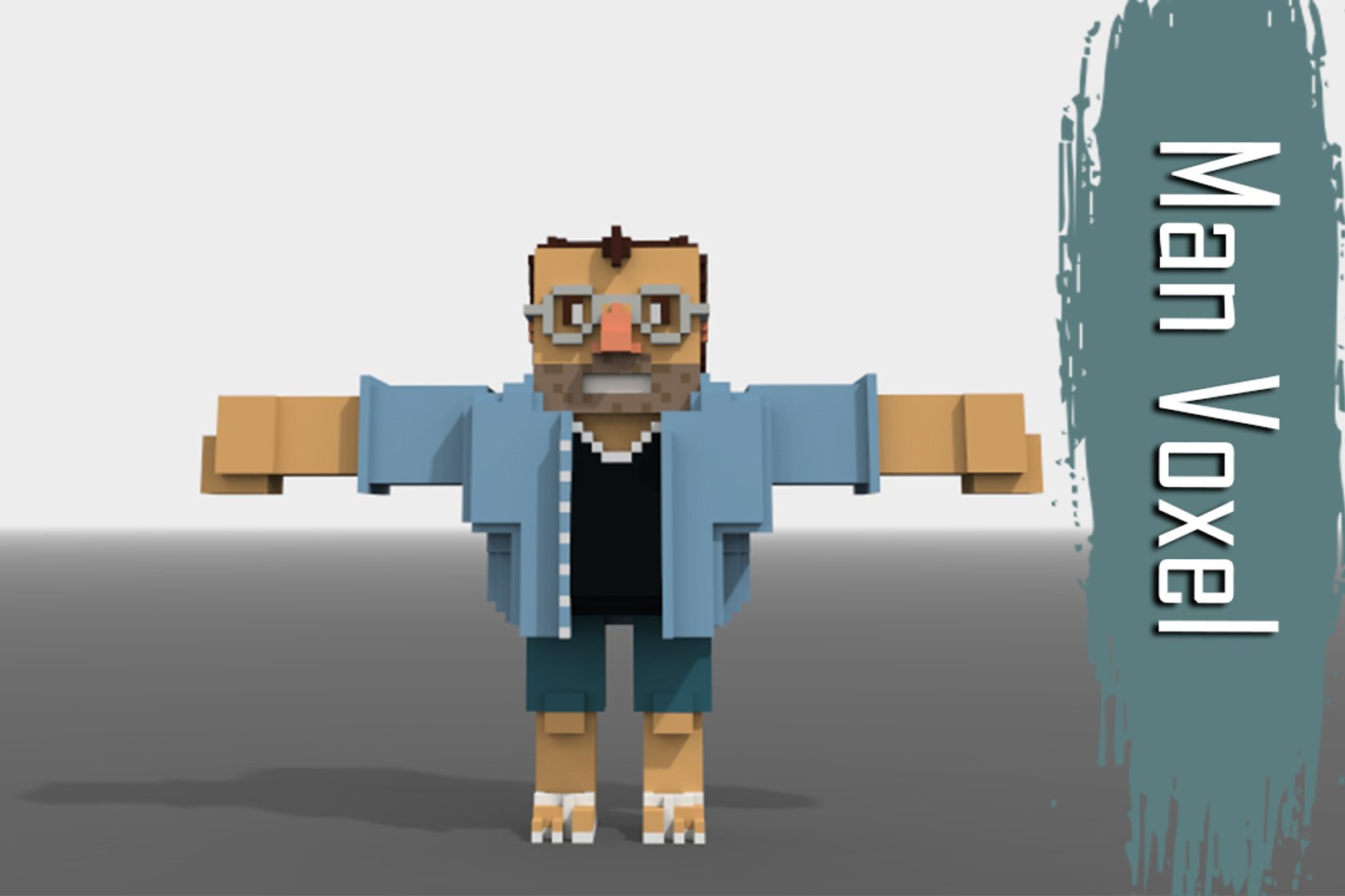 Voxel Man 3D Model - TurboSquid 1309053