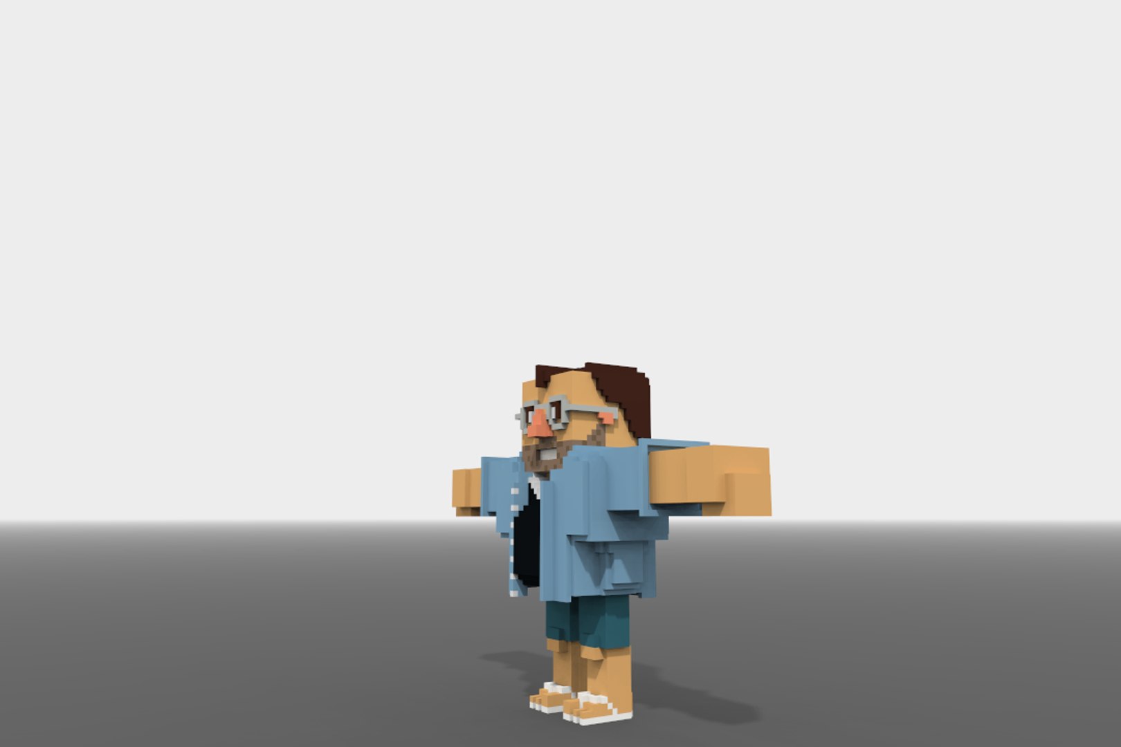 Voxel Man 3D Model - TurboSquid 1309053