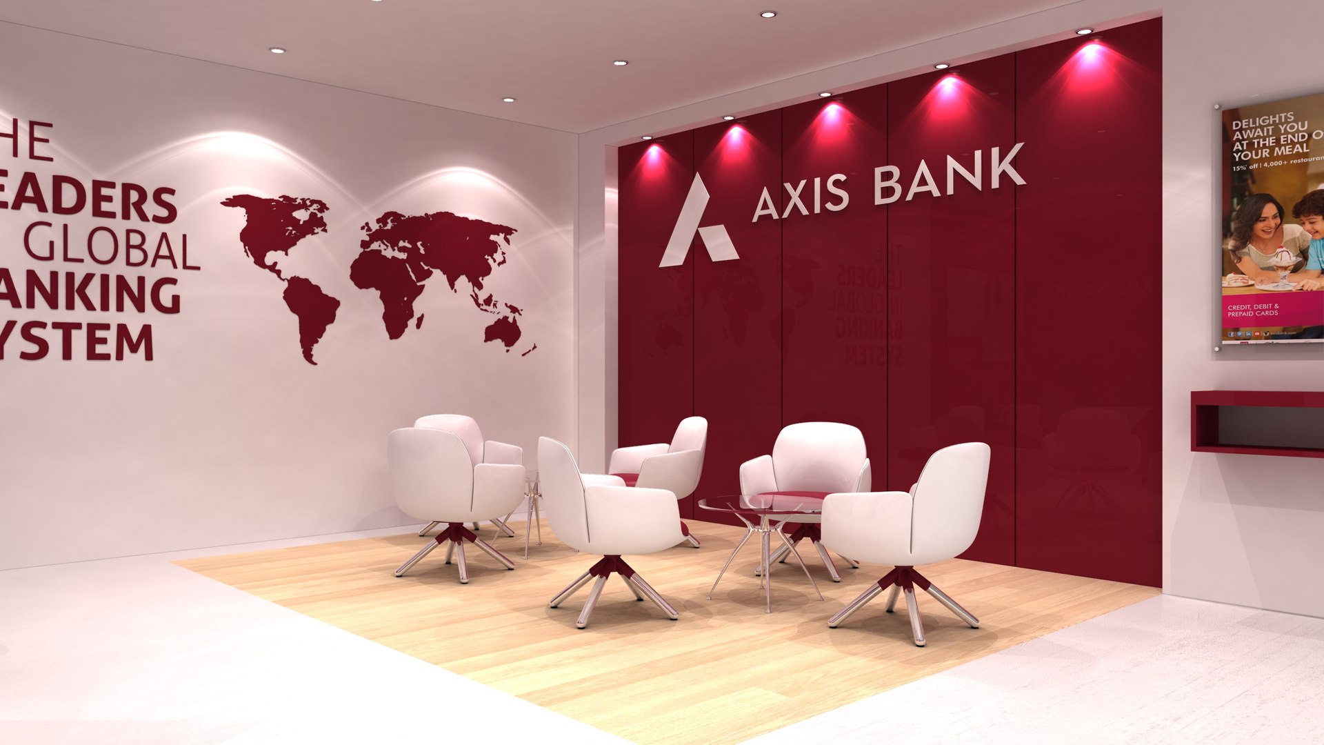 Axis bank lobby 3D model - TurboSquid 1357111