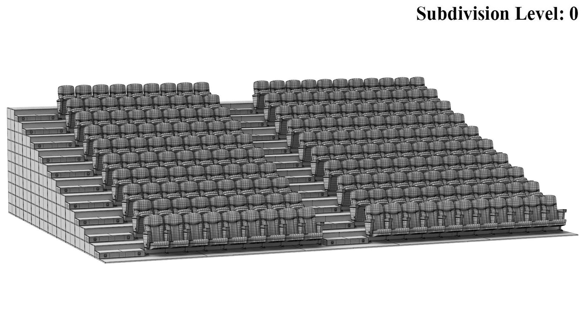 Real Theater Bleacher 3D Model - TurboSquid 1635153