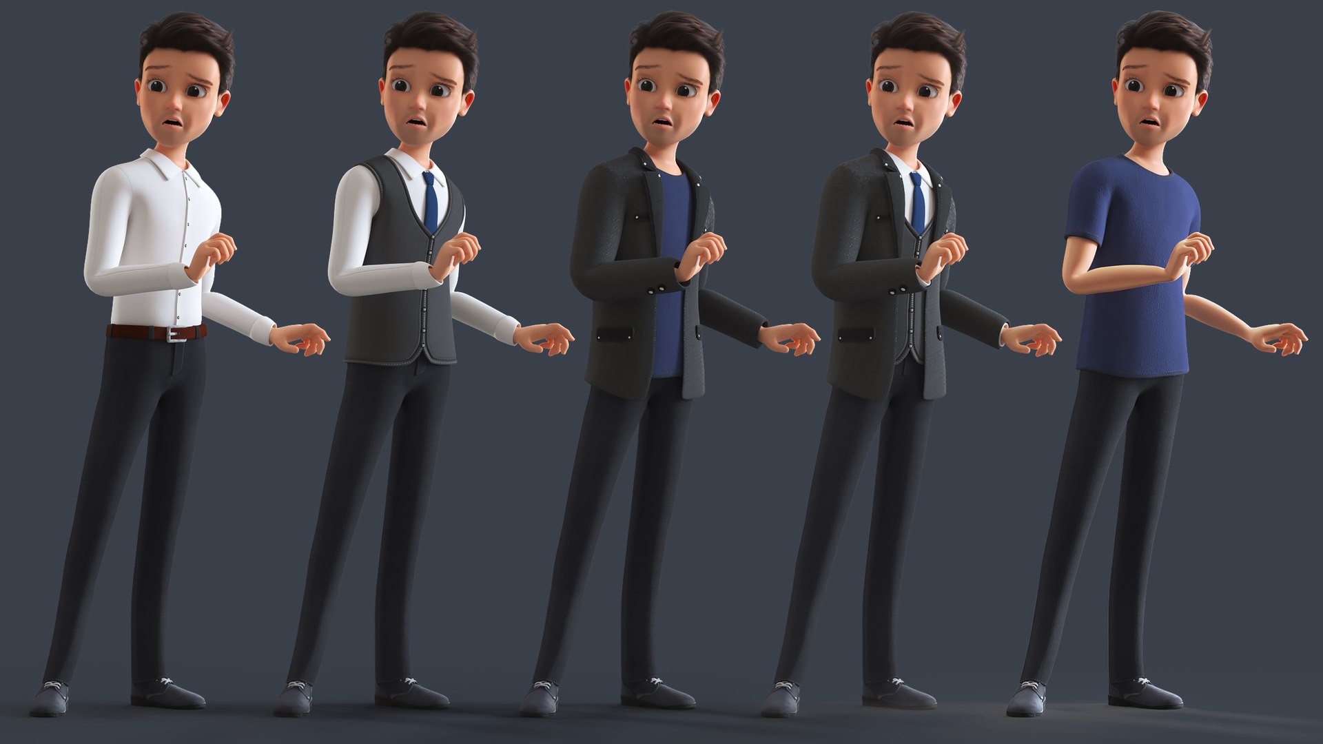 CARTOON FATHER 3 - RIGGED MAN 3D 3D Model - TurboSquid 1997227