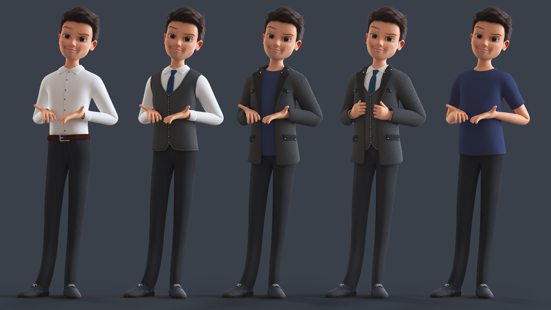 CARTOON FATHER 3 - RIGGED MAN 3D 3D Model - TurboSquid 1997227