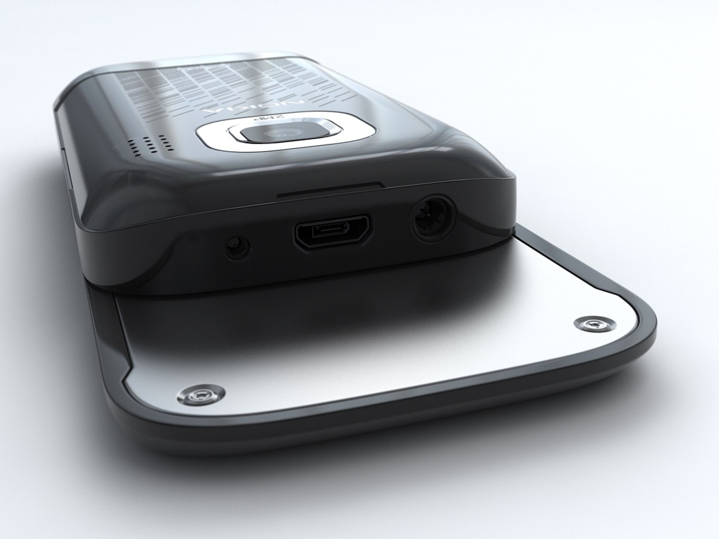 3d nokia c2-06 touch type model