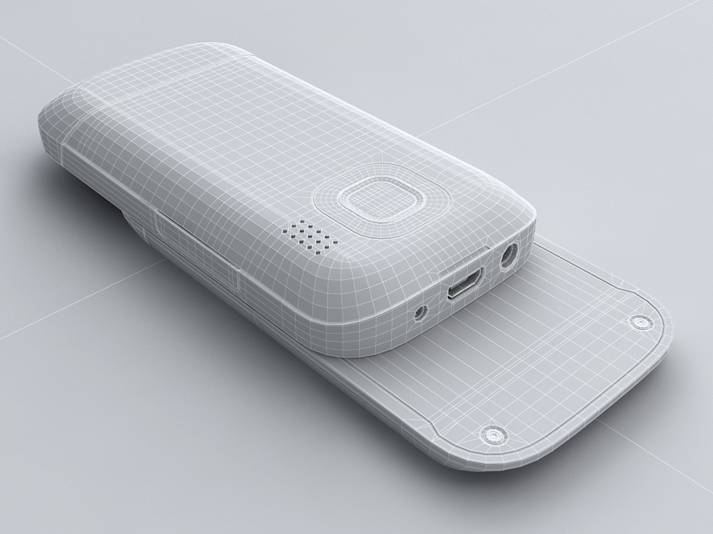 3d nokia c2-06 touch type model