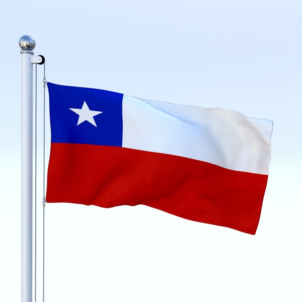 modelo 3d Bandera de Chile animada - TurboSquid 1087118