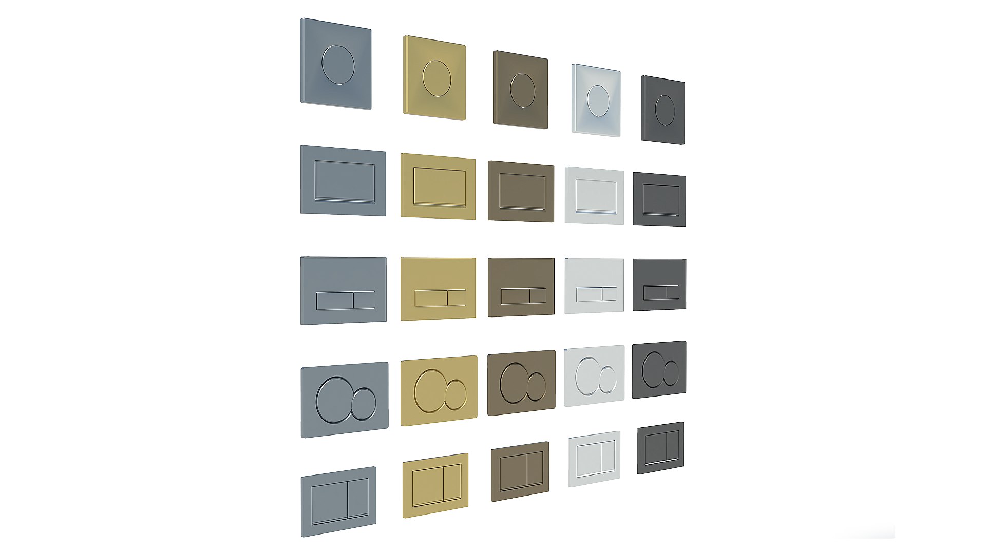3D Flush Plate - TurboSquid 2293340
