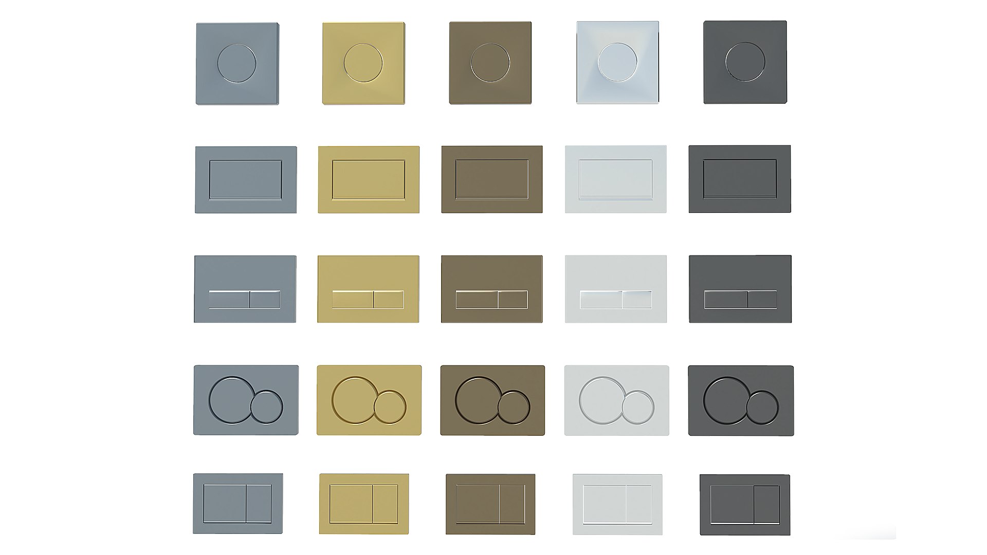 3D Flush Plate - TurboSquid 2293340