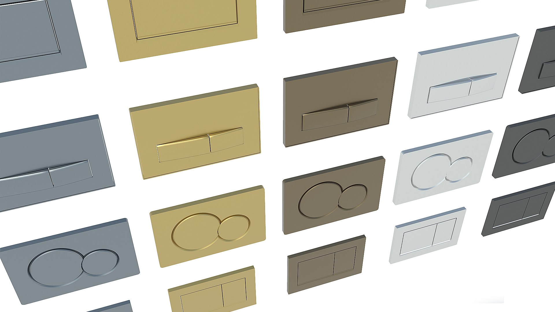 3D Flush Plate - TurboSquid 2293340