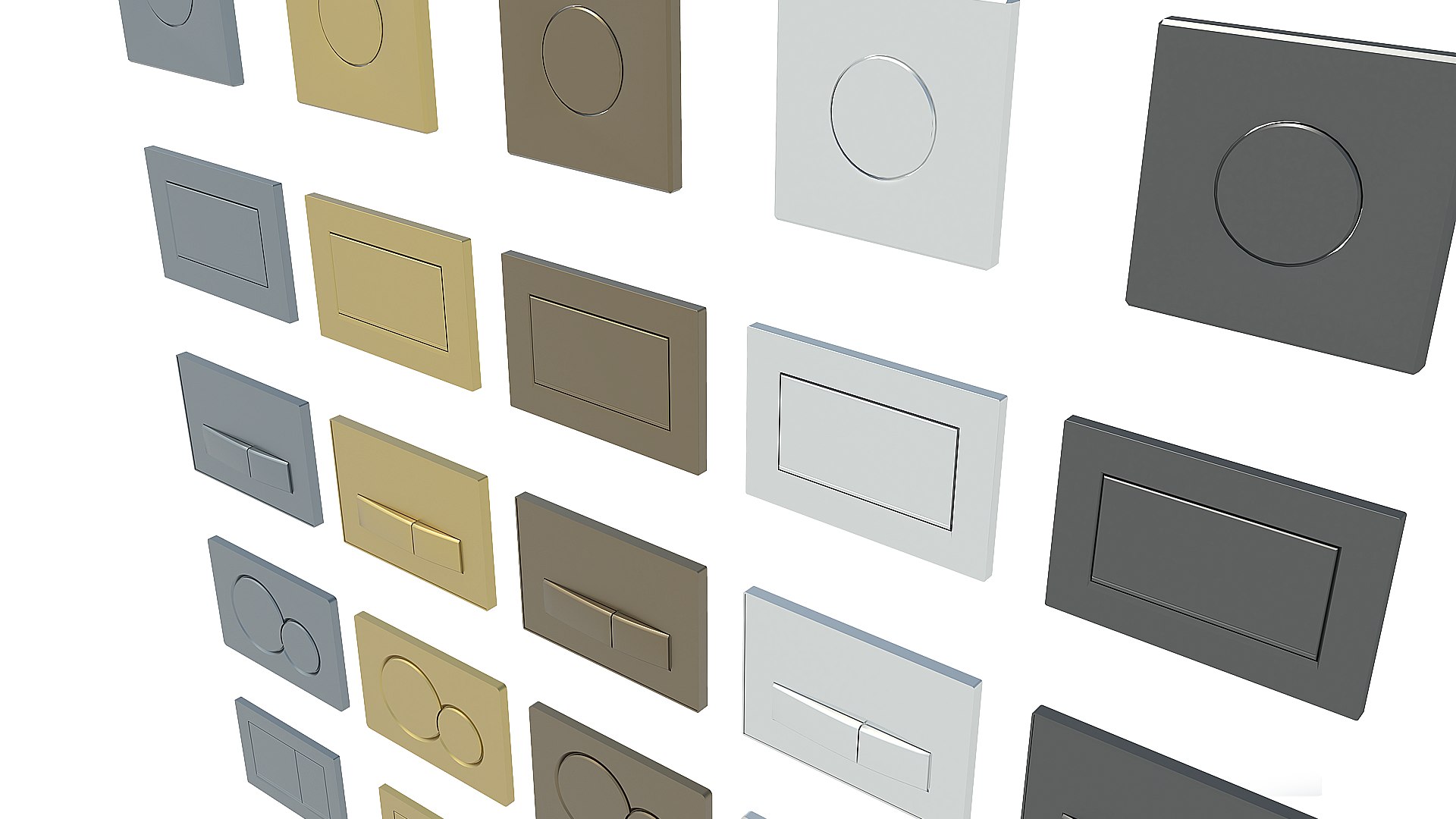 3D Flush Plate - TurboSquid 2293340