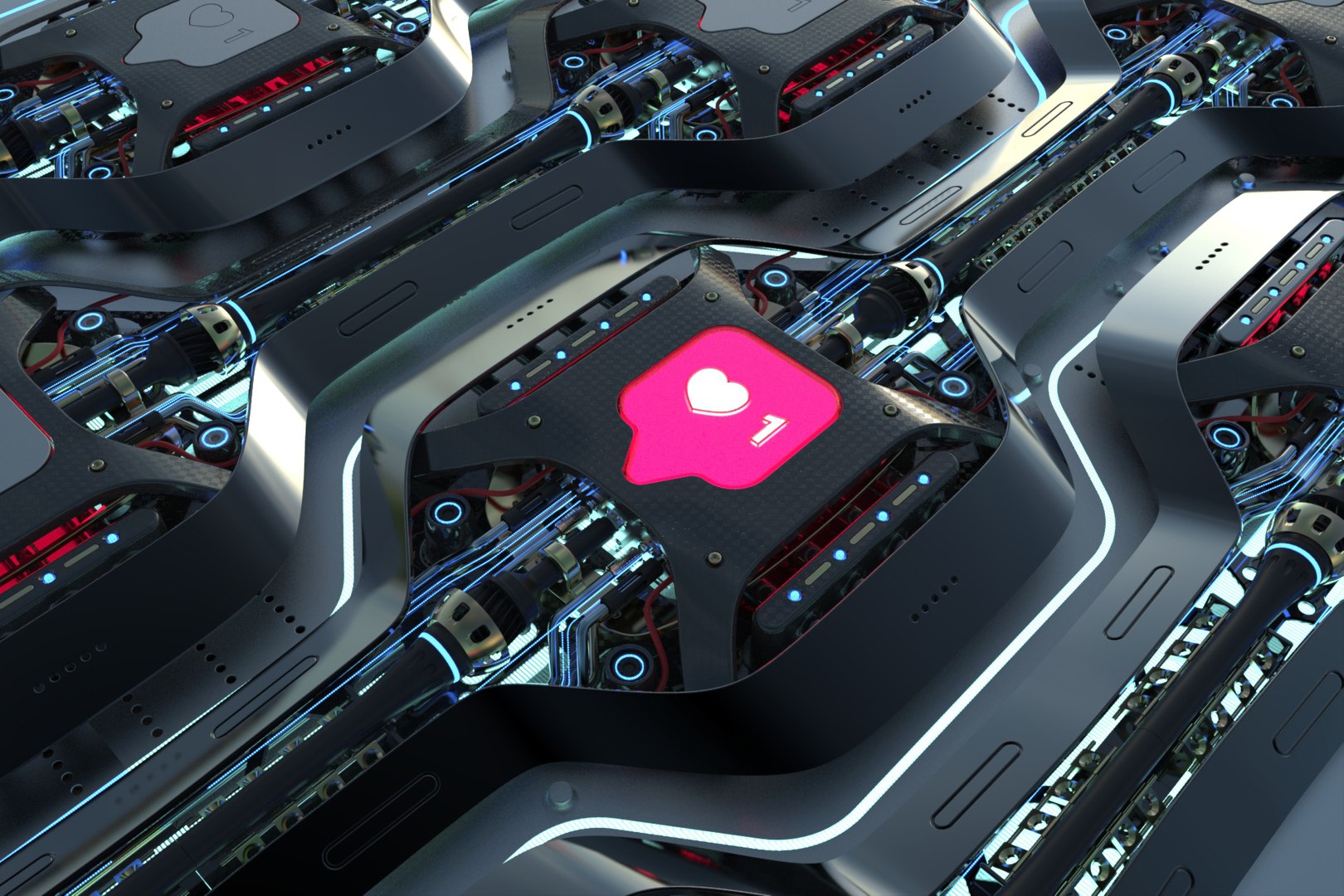 3D Instagram Likes Machine Model - TurboSquid 1311051