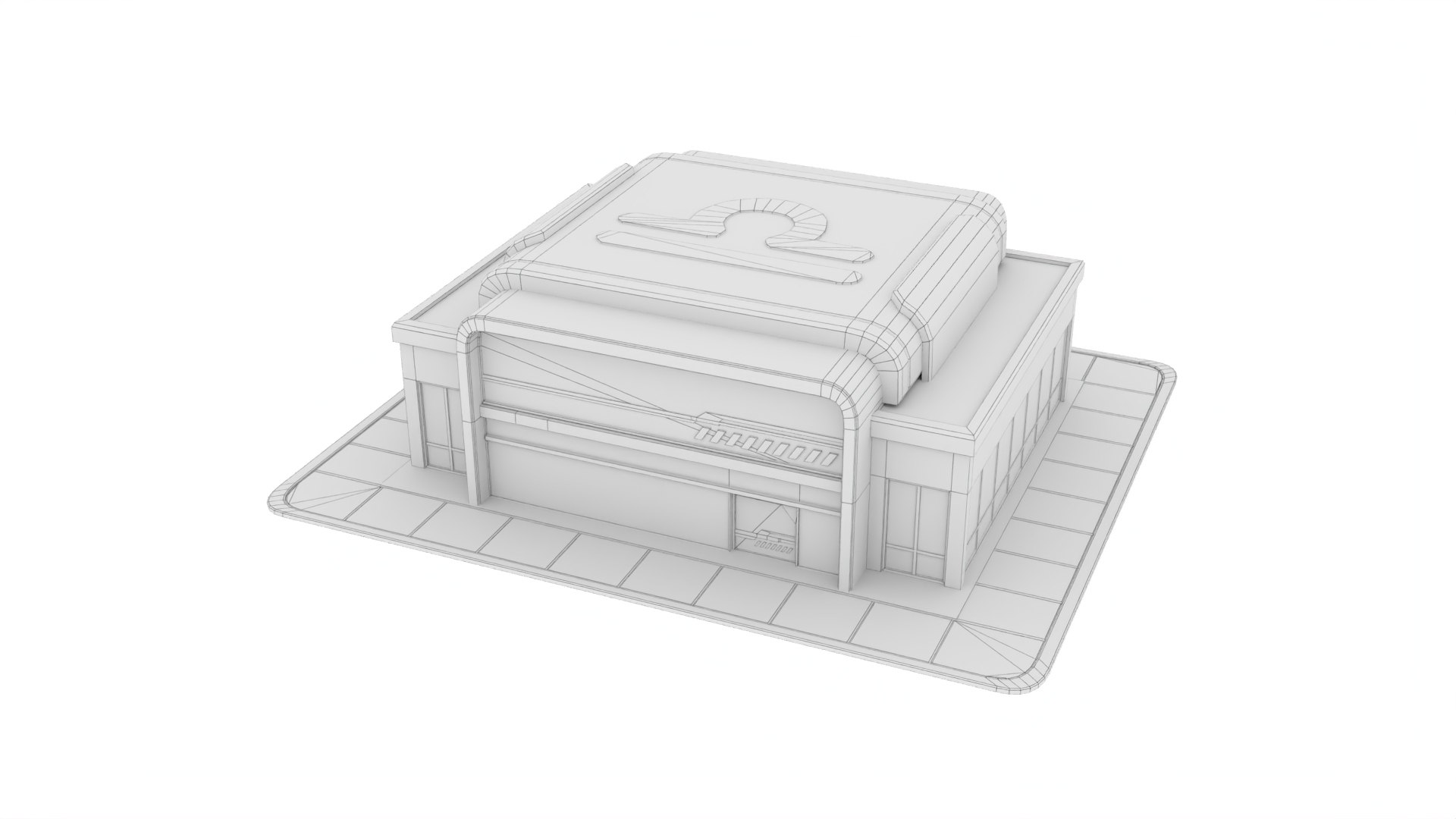 3D Sci-Fi Horoscope Building Libra Model - TurboSquid 2358811