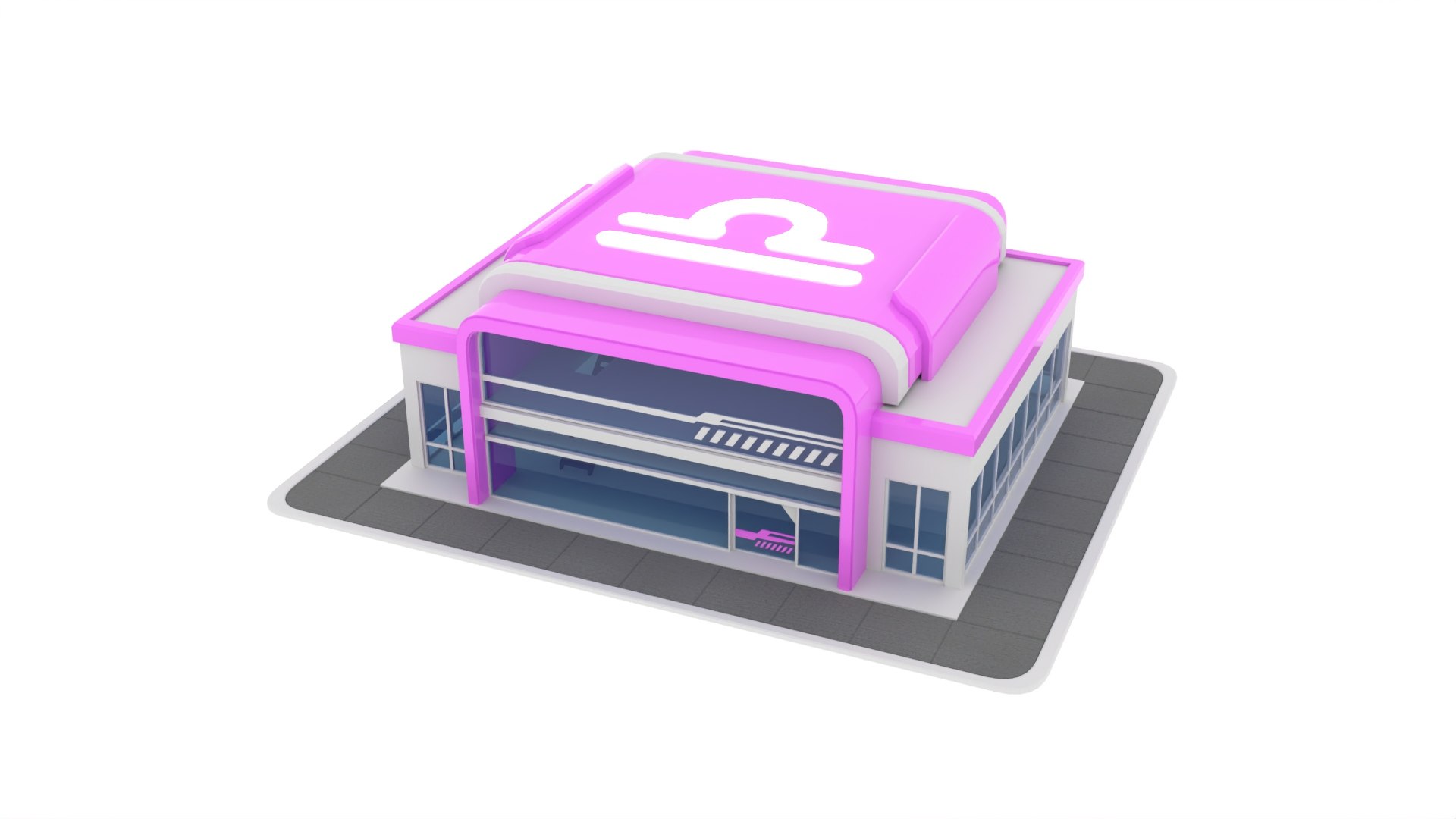 3D Sci-Fi Horoscope Building Libra Model - TurboSquid 2358811