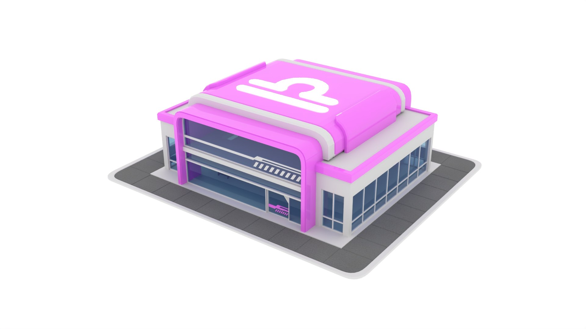 3D Sci-Fi Horoscope Building Libra Model - TurboSquid 2358811