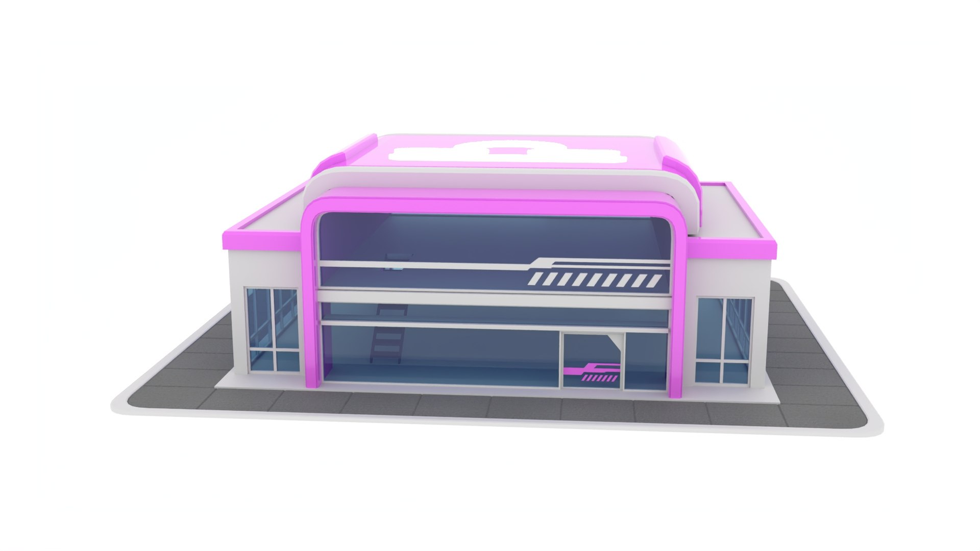 3D Sci-Fi Horoscope Building Libra Model - TurboSquid 2358811