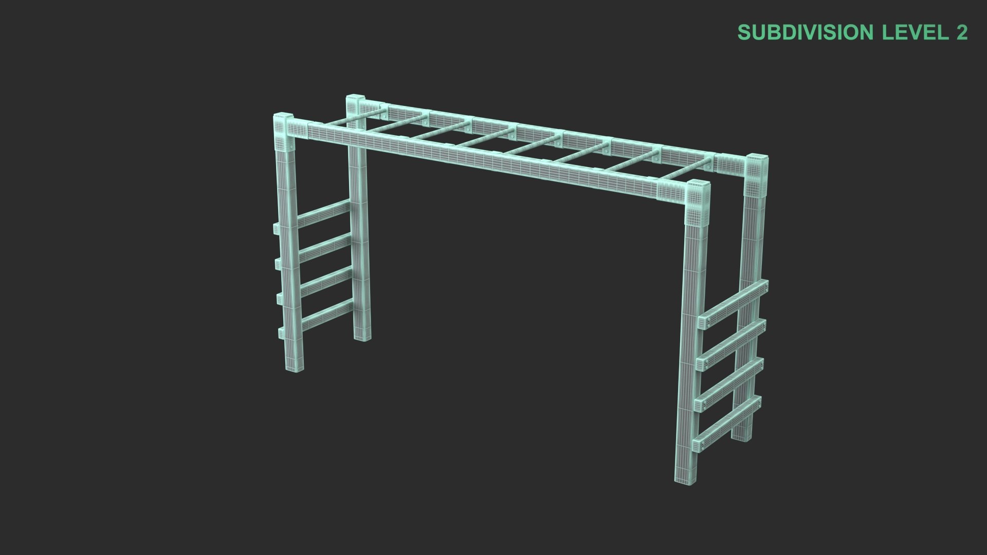 Playground Monkey Bars 3D Model - TurboSquid 2336089