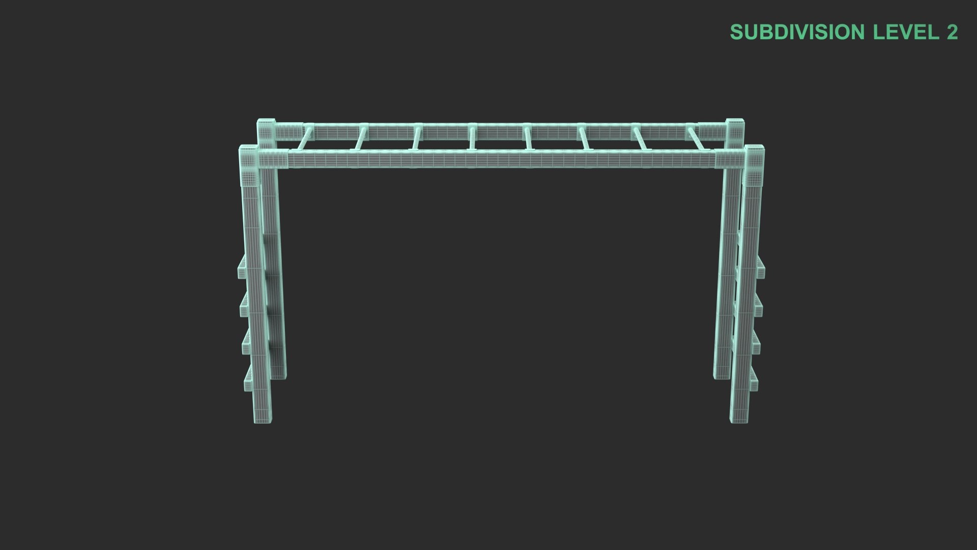 Playground Monkey Bars 3D Model - TurboSquid 2336089