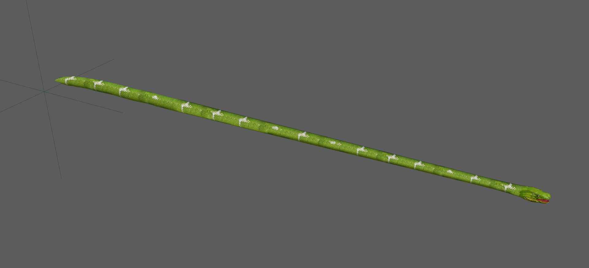 Green Snake Rig 3D Model - TurboSquid 2250823
