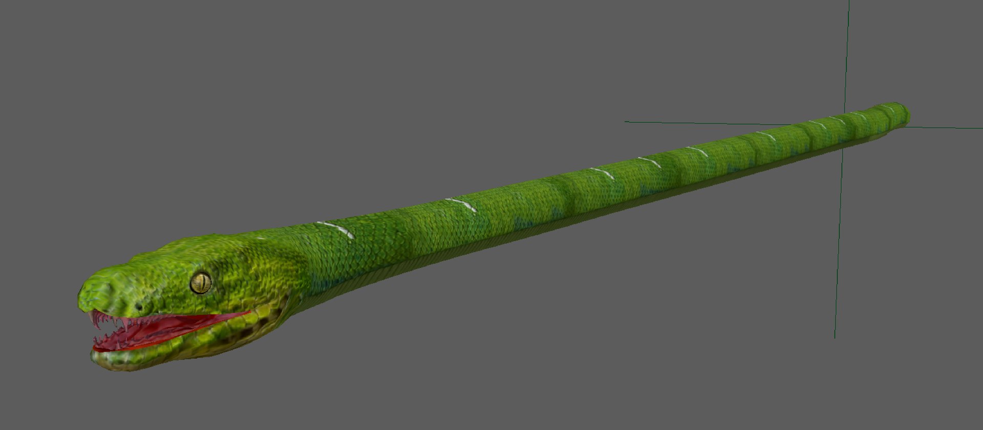 Green Snake Rig 3D Model - TurboSquid 2250823