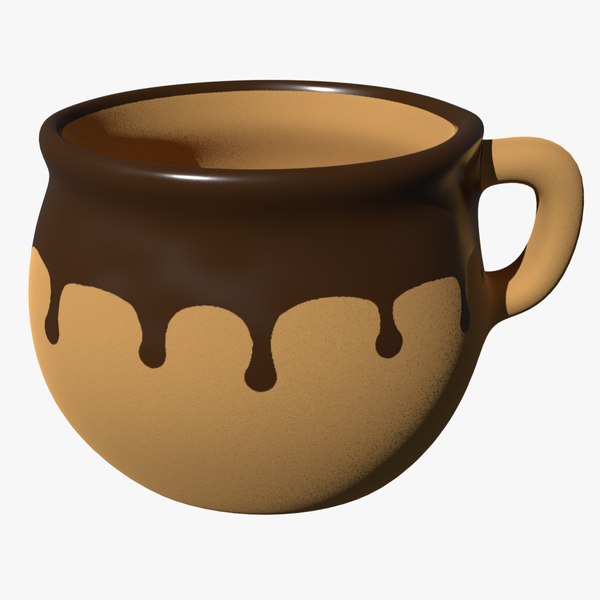 3D Clay Cup model - TurboSquid 2032558