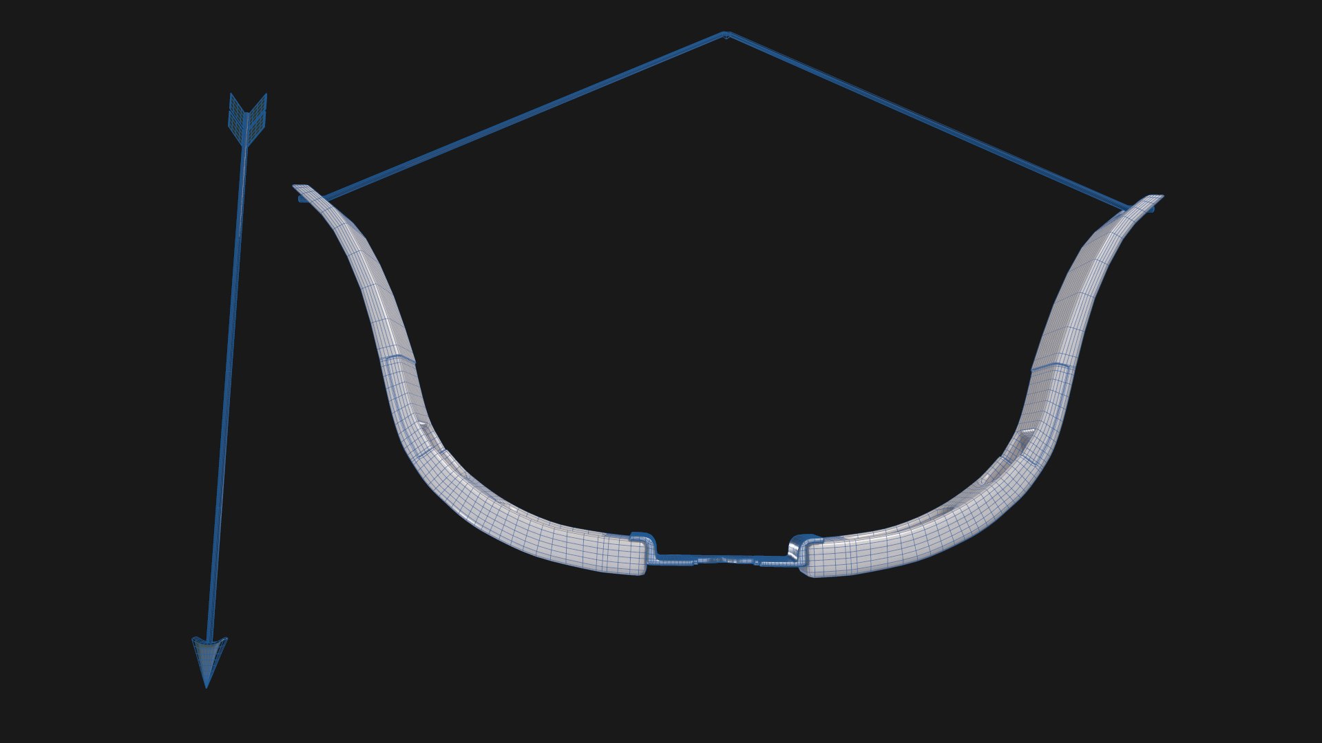 3D Scifi Bow Arrow Rigged1 - TurboSquid 2187969