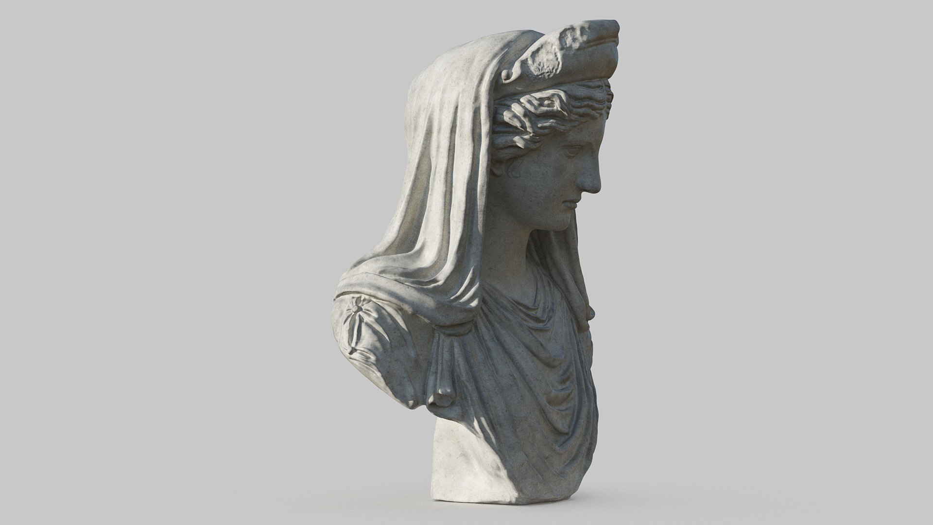 3D Model Bust Of Demeter - TurboSquid 1827728