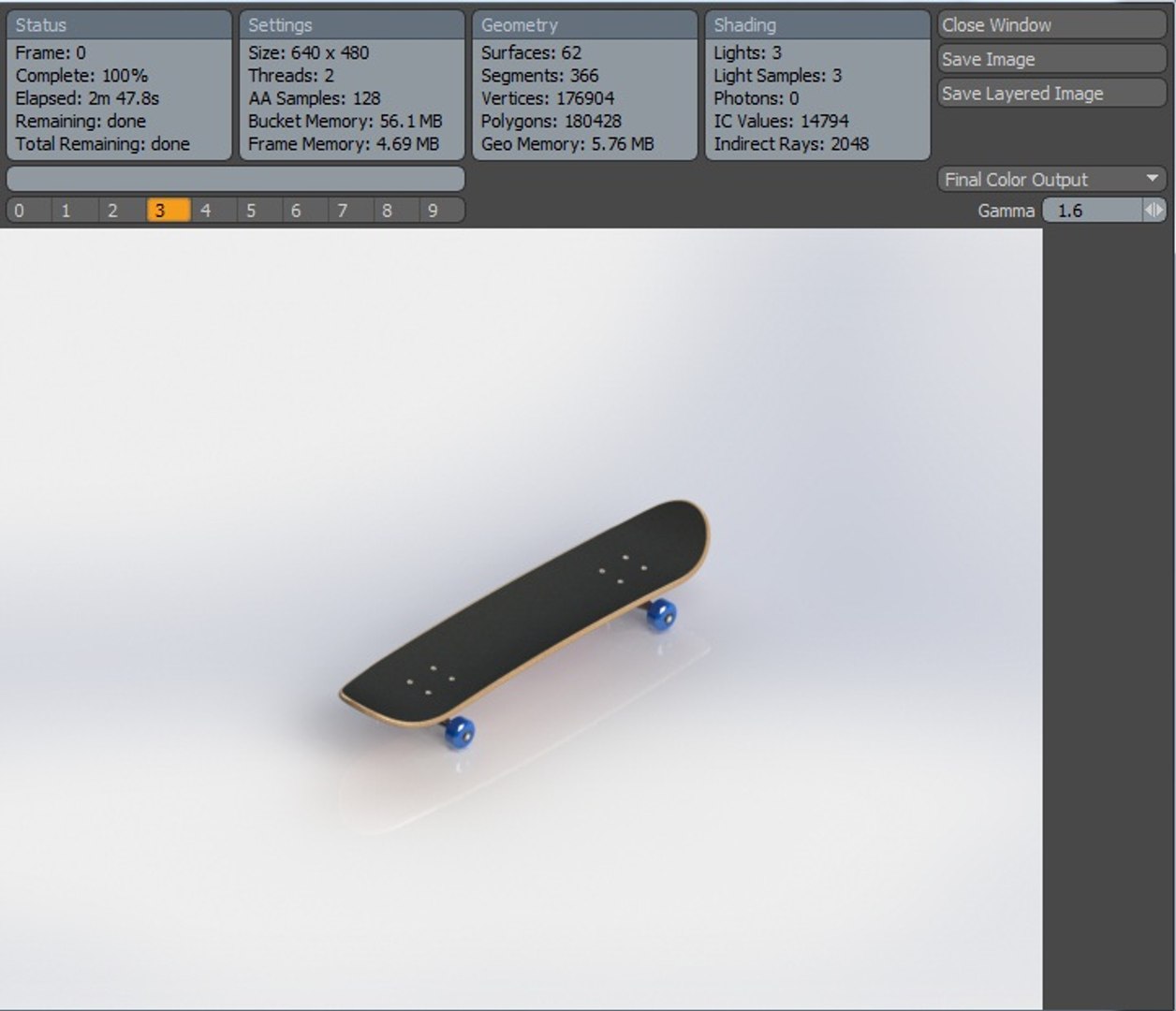 Skateboard Deck Trucks 3d 3ds