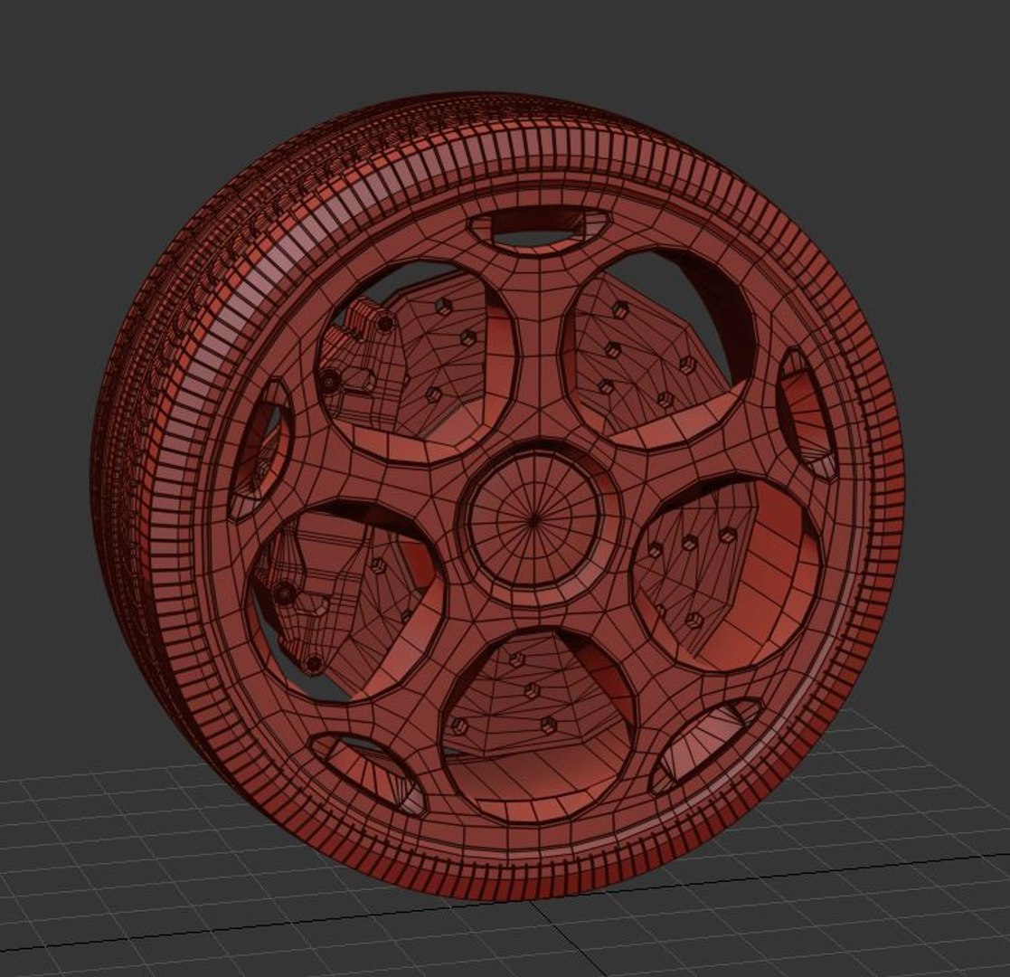 Cars Wheel 3d Model