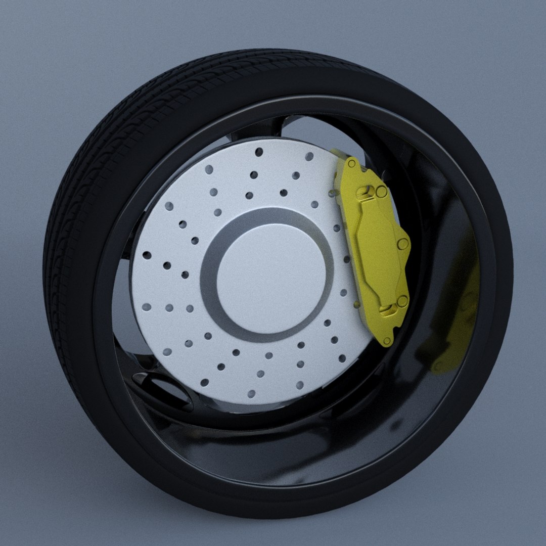 Cars Wheel 3d Model