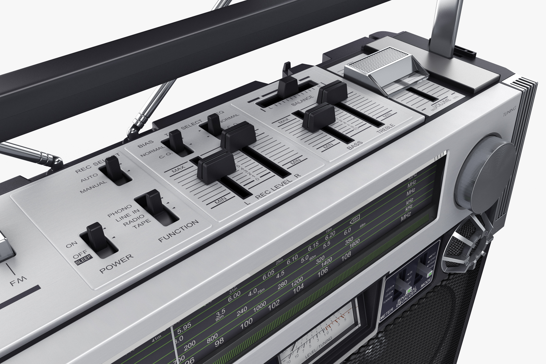 Retro boombox jvc rc-838 3D model - TurboSquid 1188021