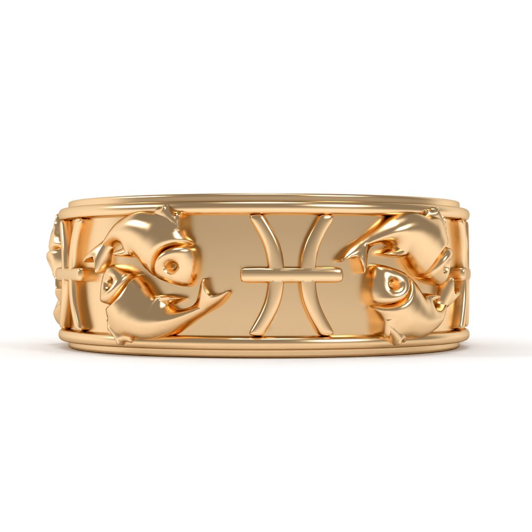 3D Ring Pisces Model - TurboSquid 1274084