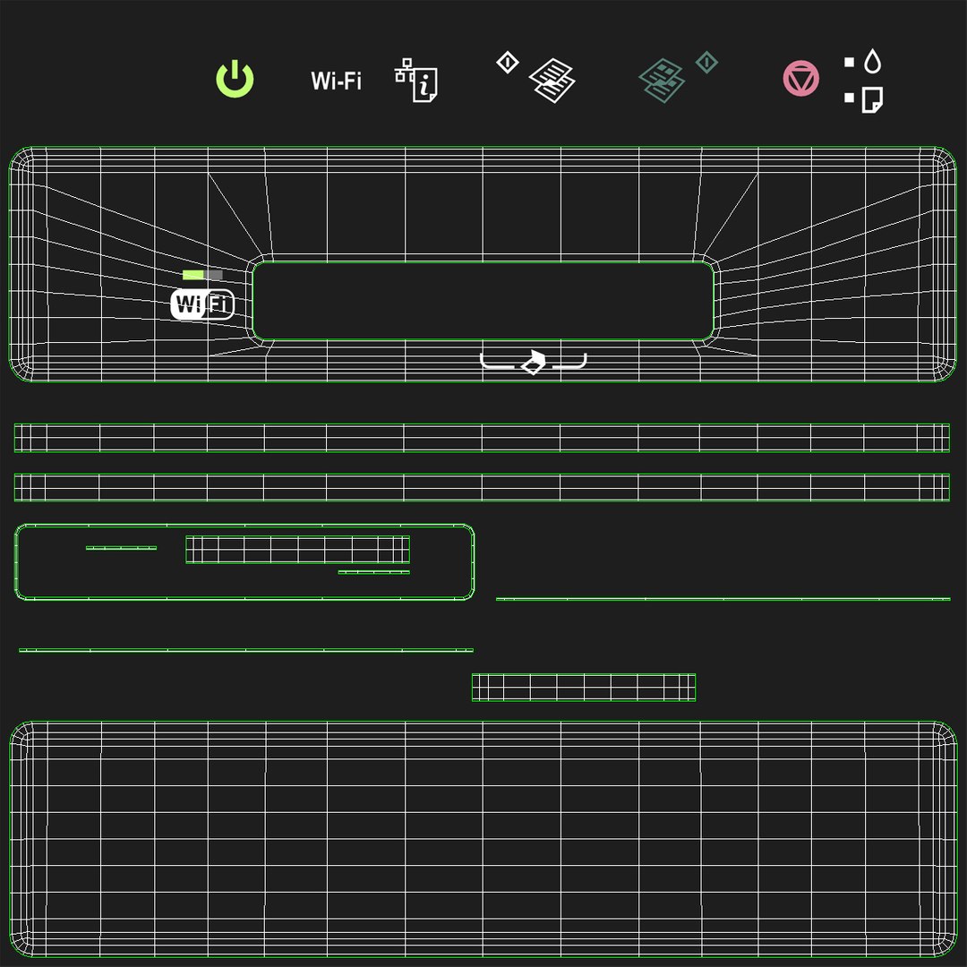 printer scanner combo 3d model