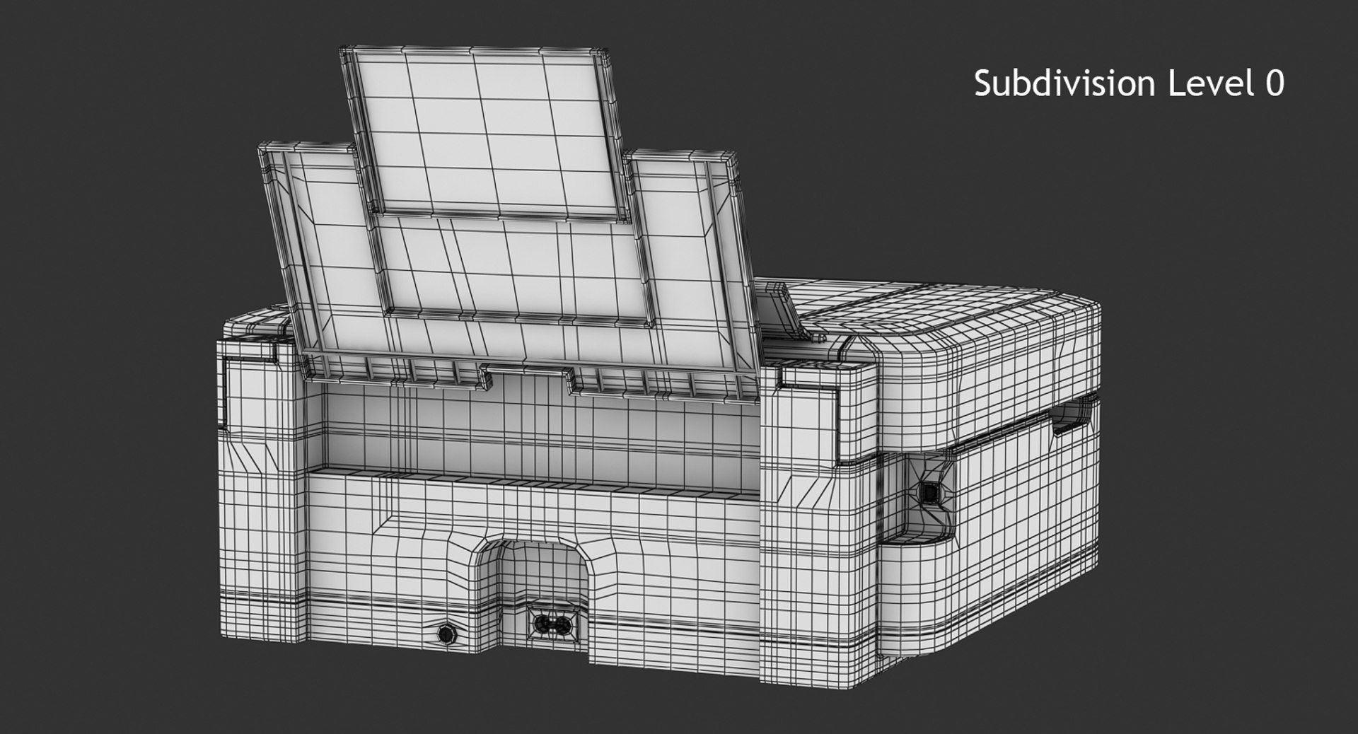 printer scanner combo 3d model
