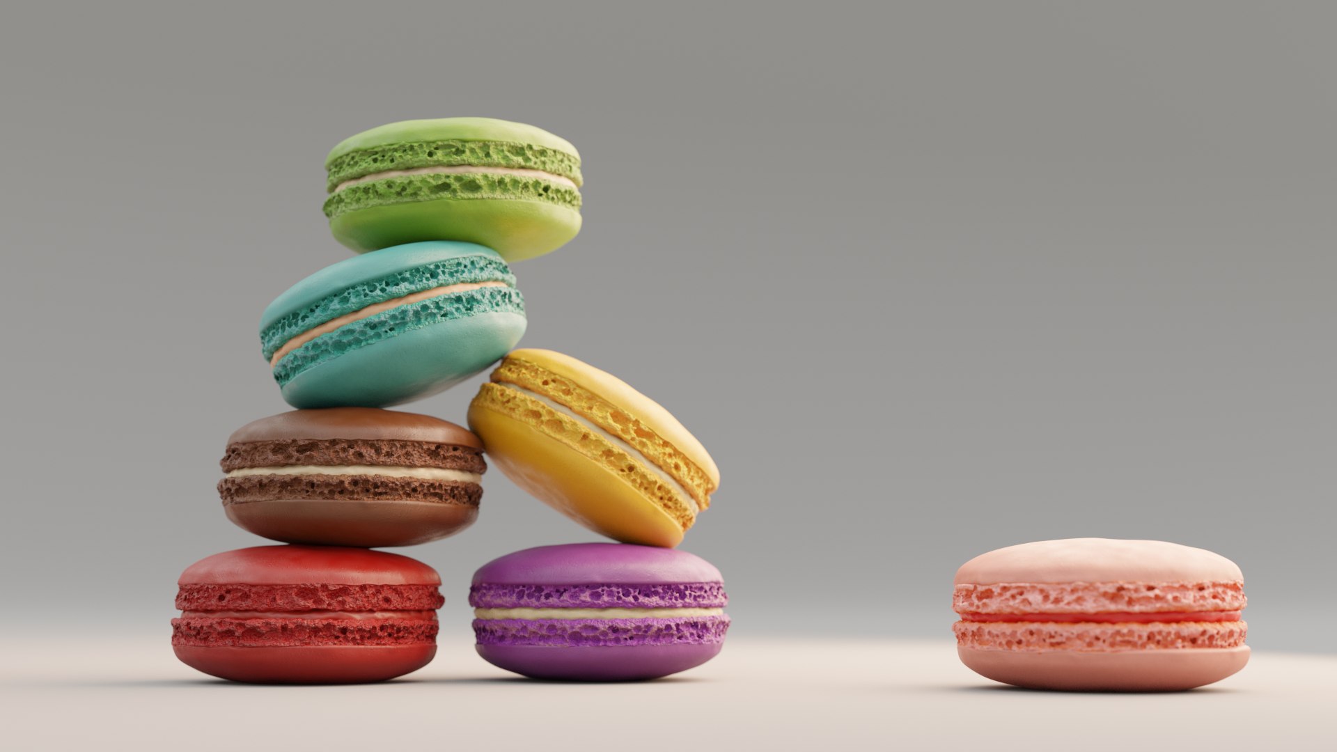Macarons 3D Model - TurboSquid 1968126