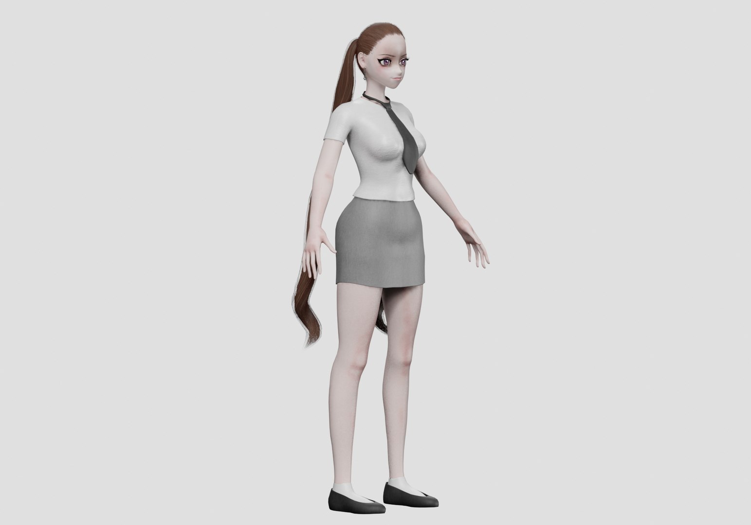 Sweet Cute Girl V24748 3D Model - TurboSquid 2271118