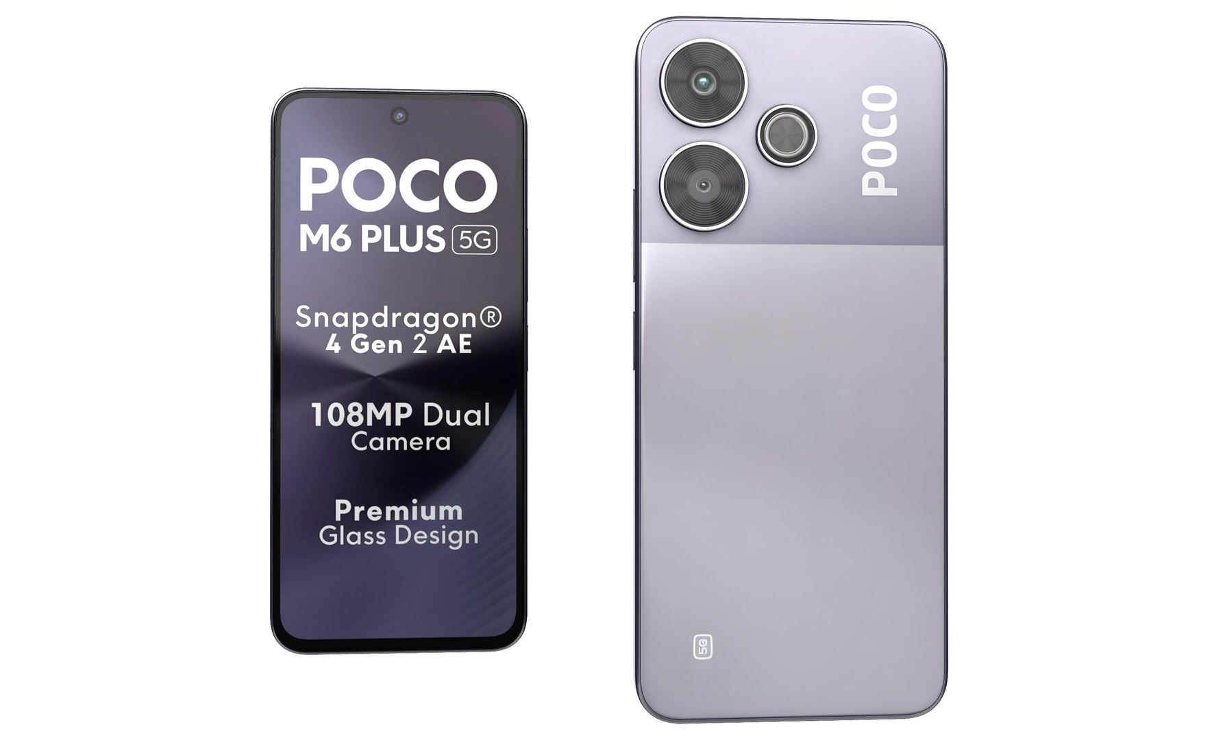 Xiaomi Poco M6 Plus 5G Misty Lavender 3D Model - TurboSquid 2264757