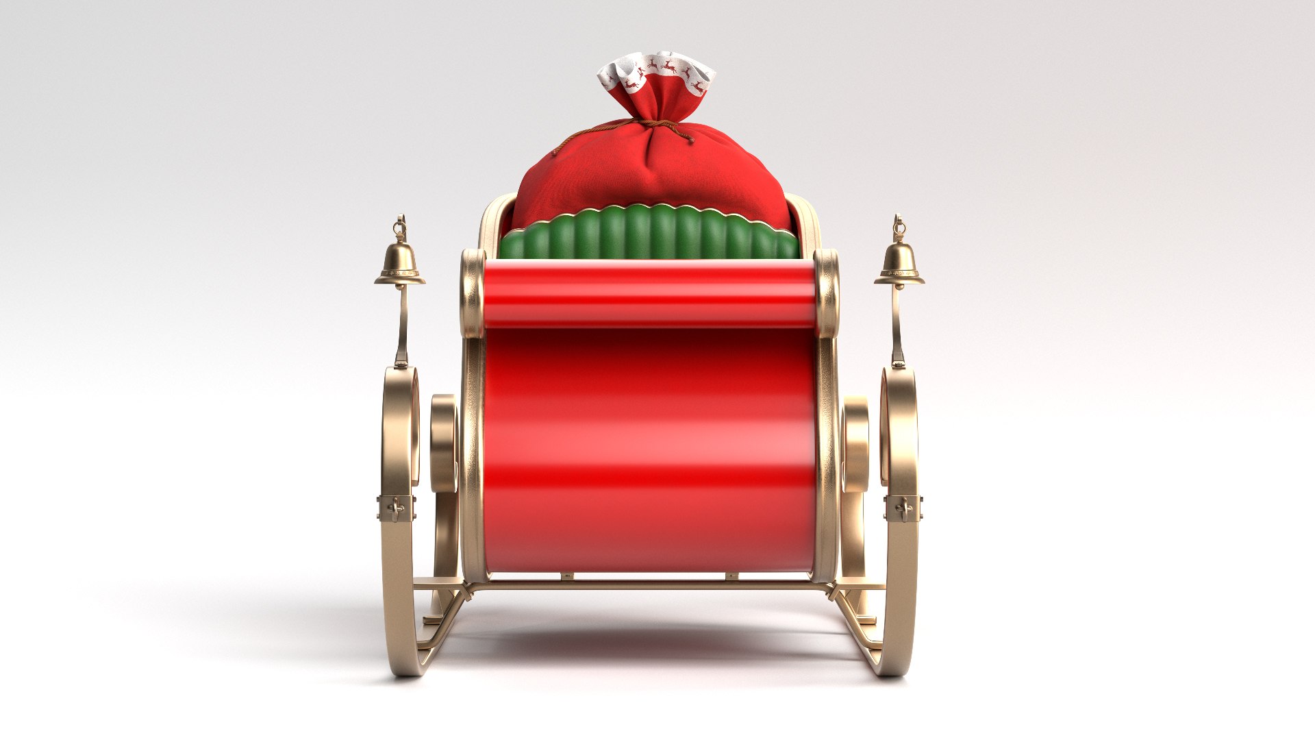 3D Santa Sleigh Model - TurboSquid 2317393