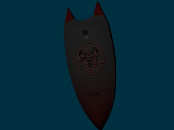 3d model of cell phone hell