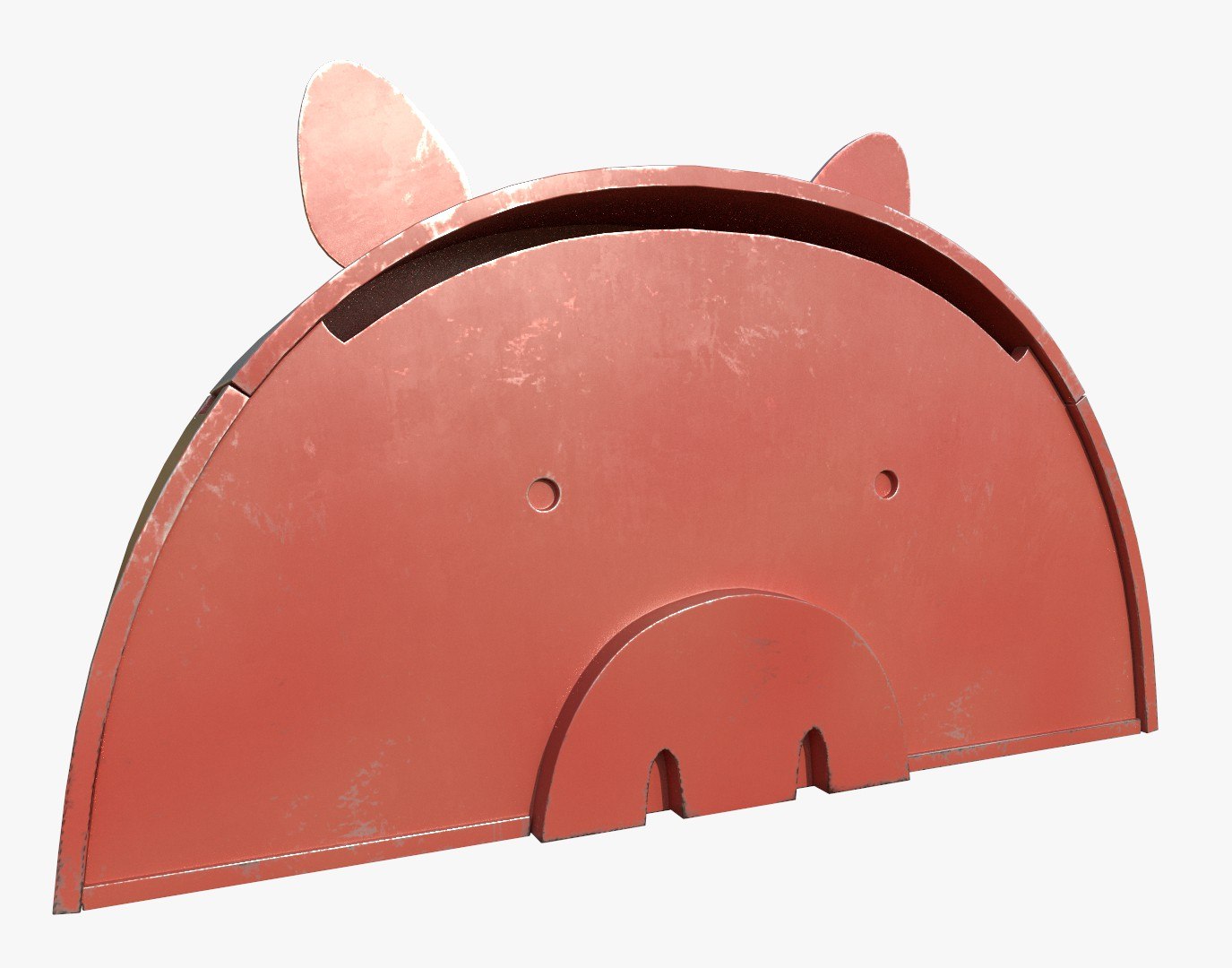 modelo 3d Pig Toy Box for Playing Equipments Child Room Metal Edition ...