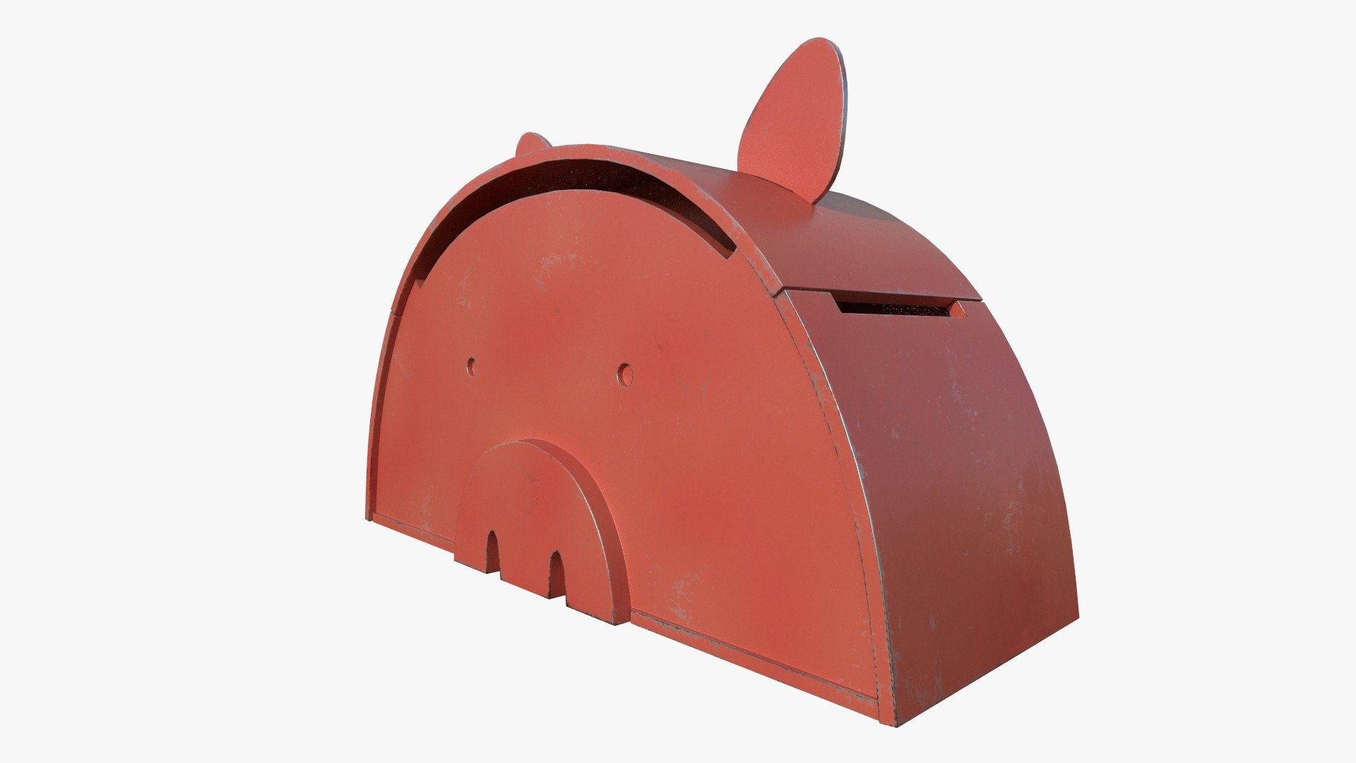 3D Pig Toy Box for Playing Equipments Child Room Metal Edition model ...