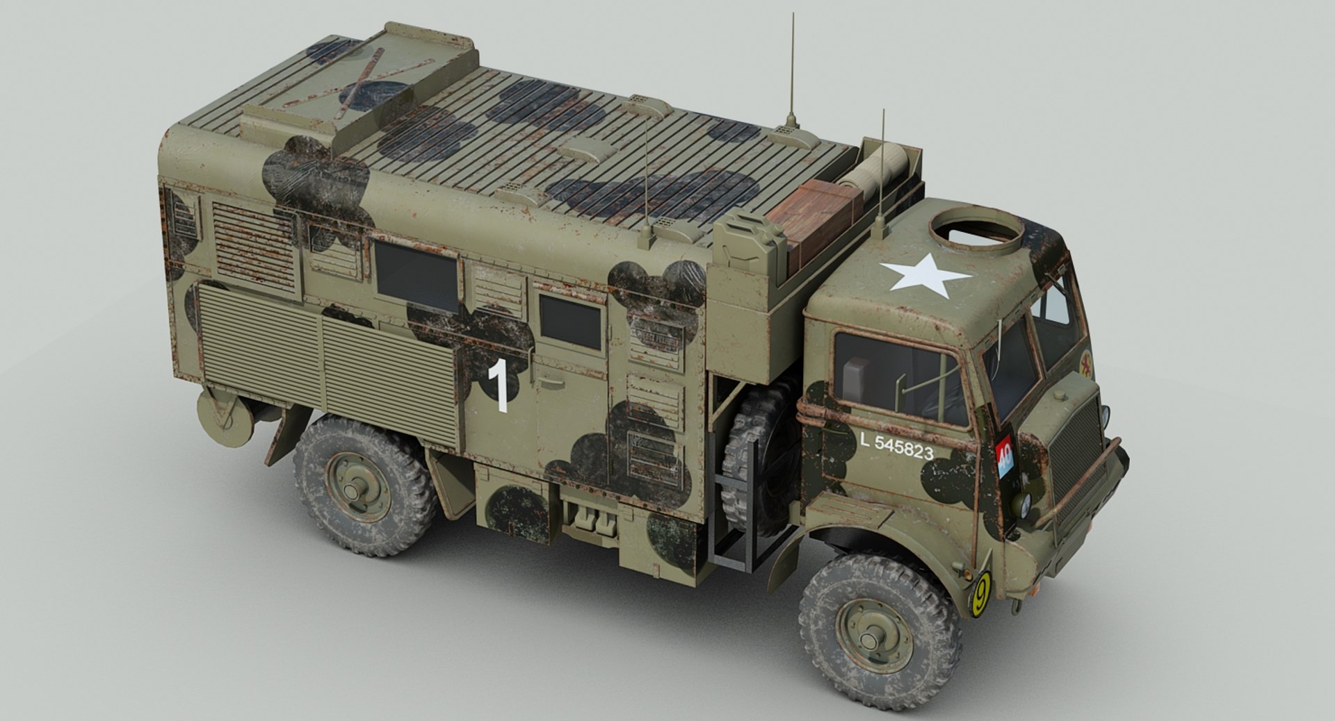 Ww2 Bedford Qlr Wireless 3D - TurboSquid 1161490