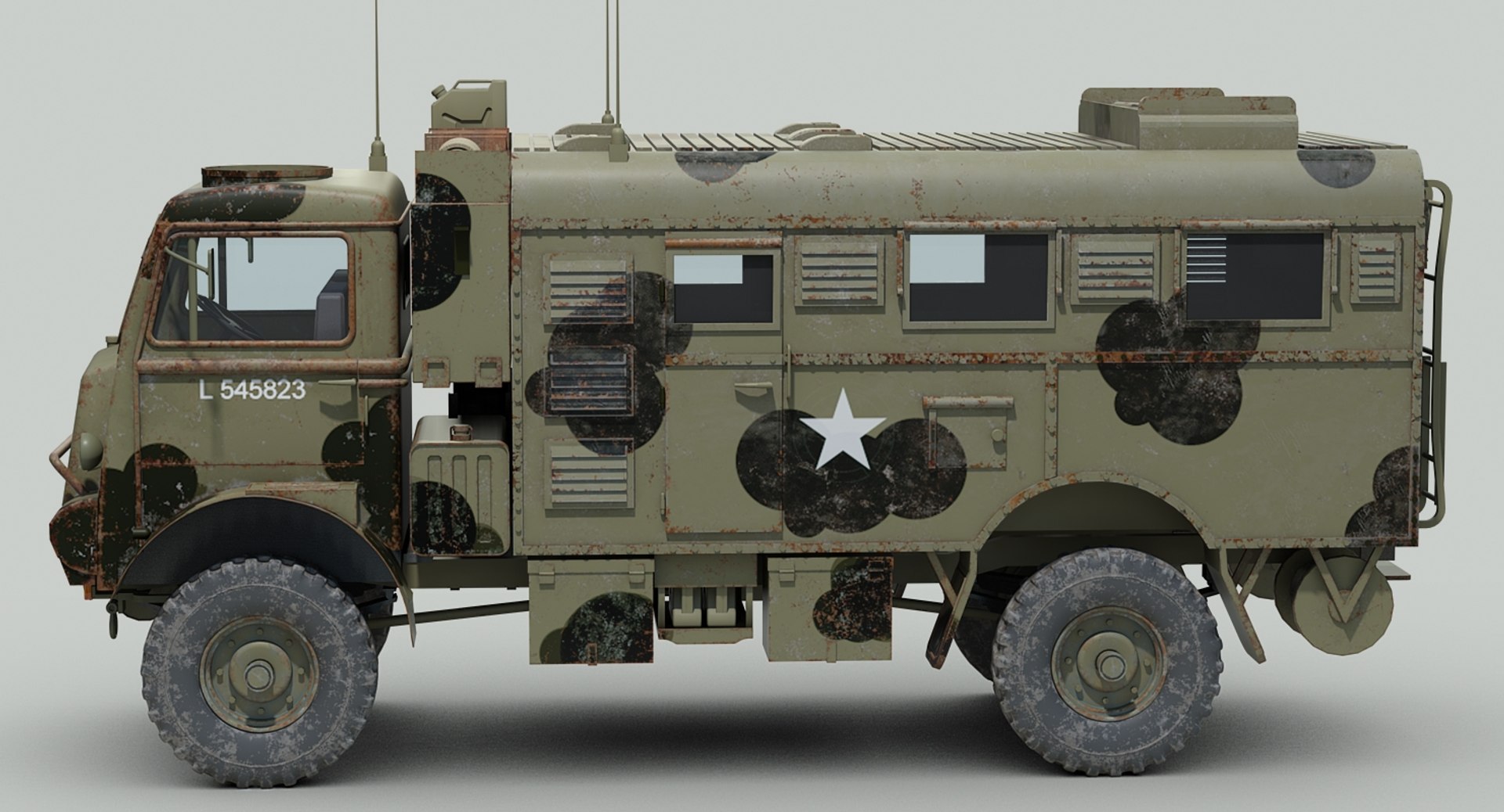 Ww2 Bedford Qlr Wireless 3D - TurboSquid 1161490