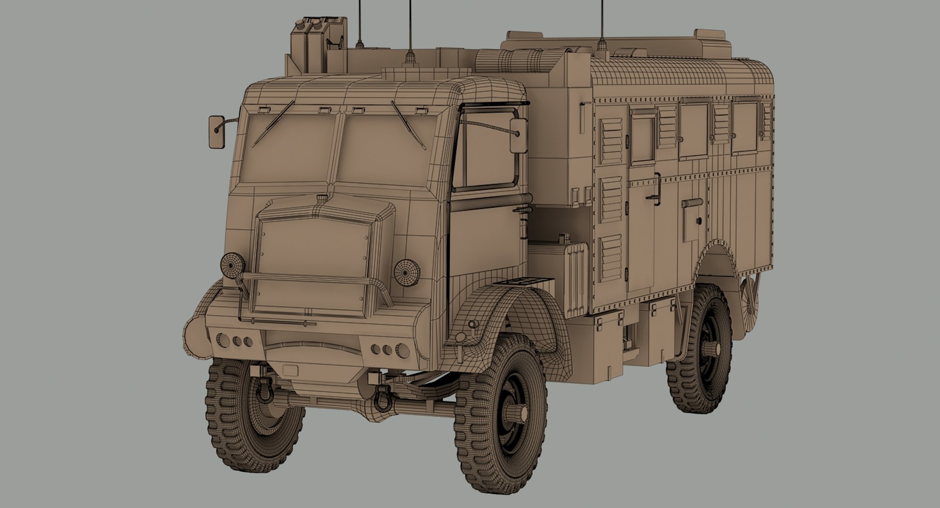 Ww2 Bedford Qlr Wireless 3D - TurboSquid 1161490