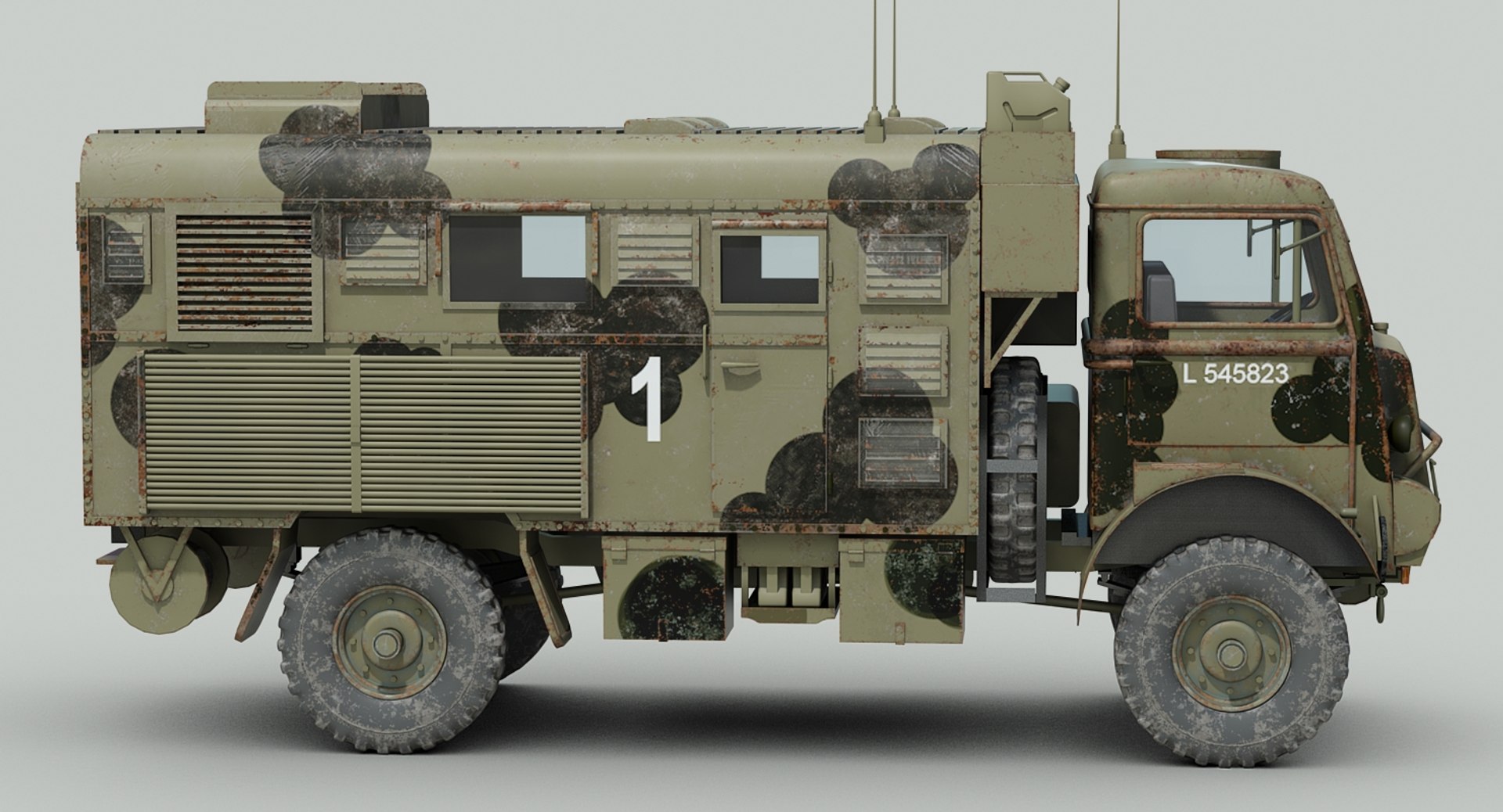 Ww2 Bedford Qlr Wireless 3D - TurboSquid 1161490