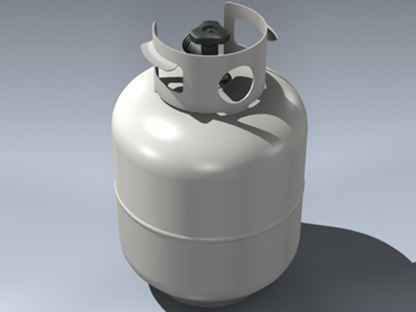 portable propane tank 3d obj