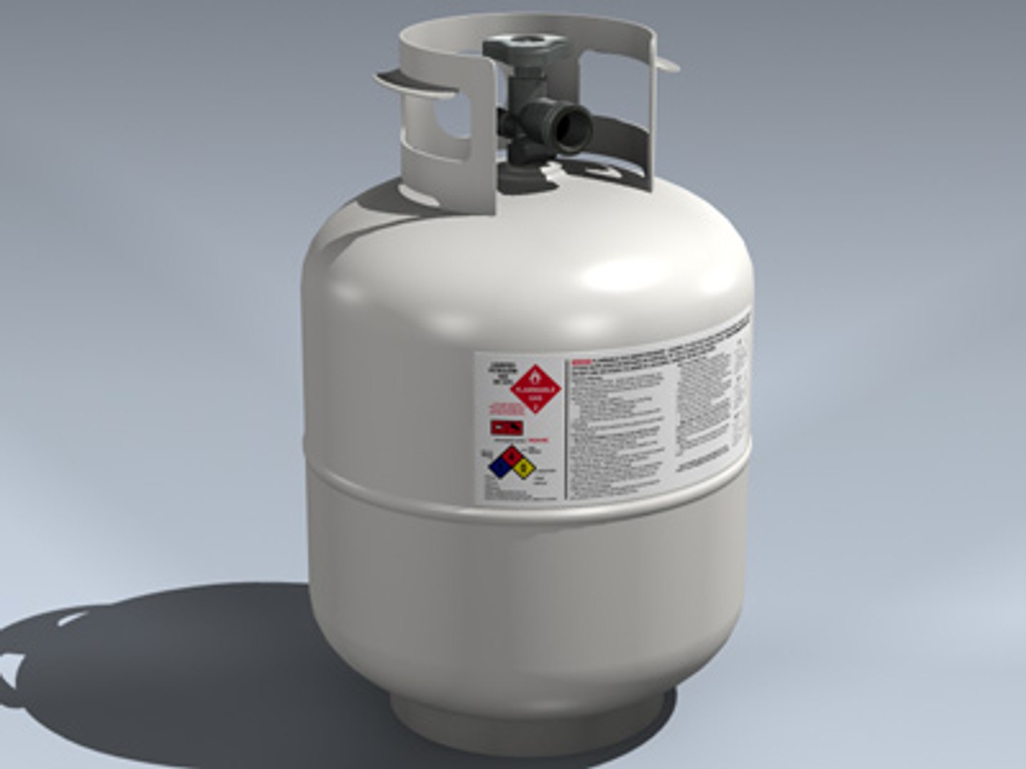 portable propane tank 3d obj