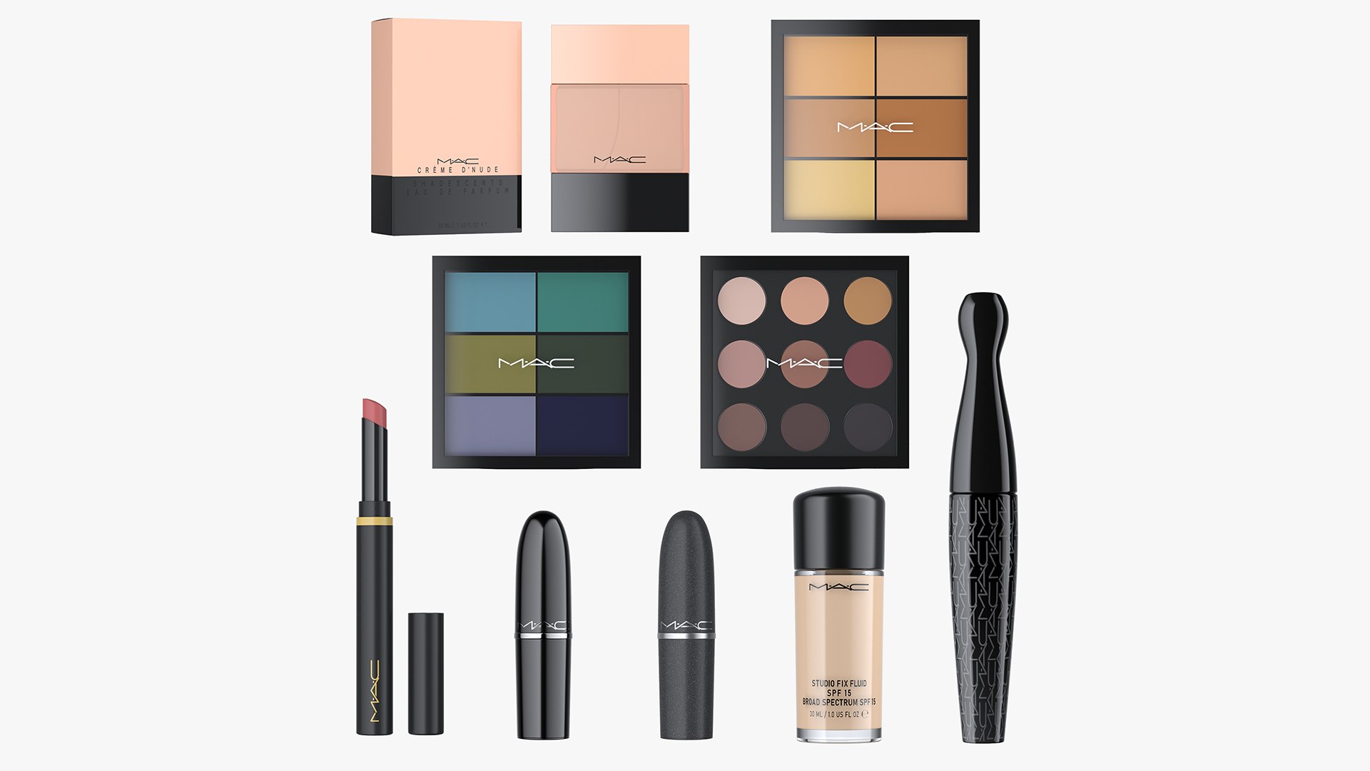 3D 9 High Quality MAC Cosmetics Products - TurboSquid 2218946